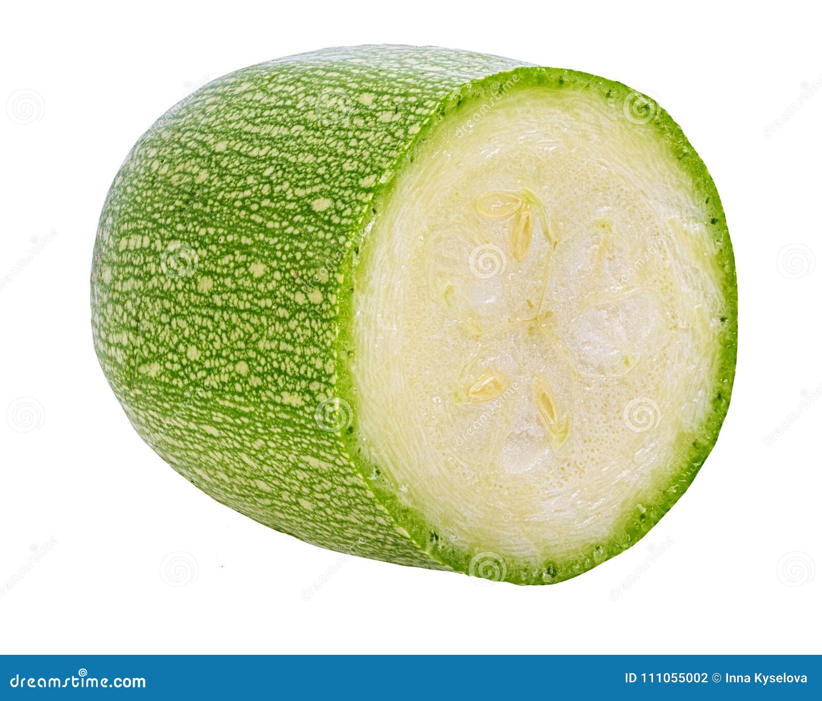 Fresh Vegetable Marrow Isolated on White Stock Photo - Image of ...