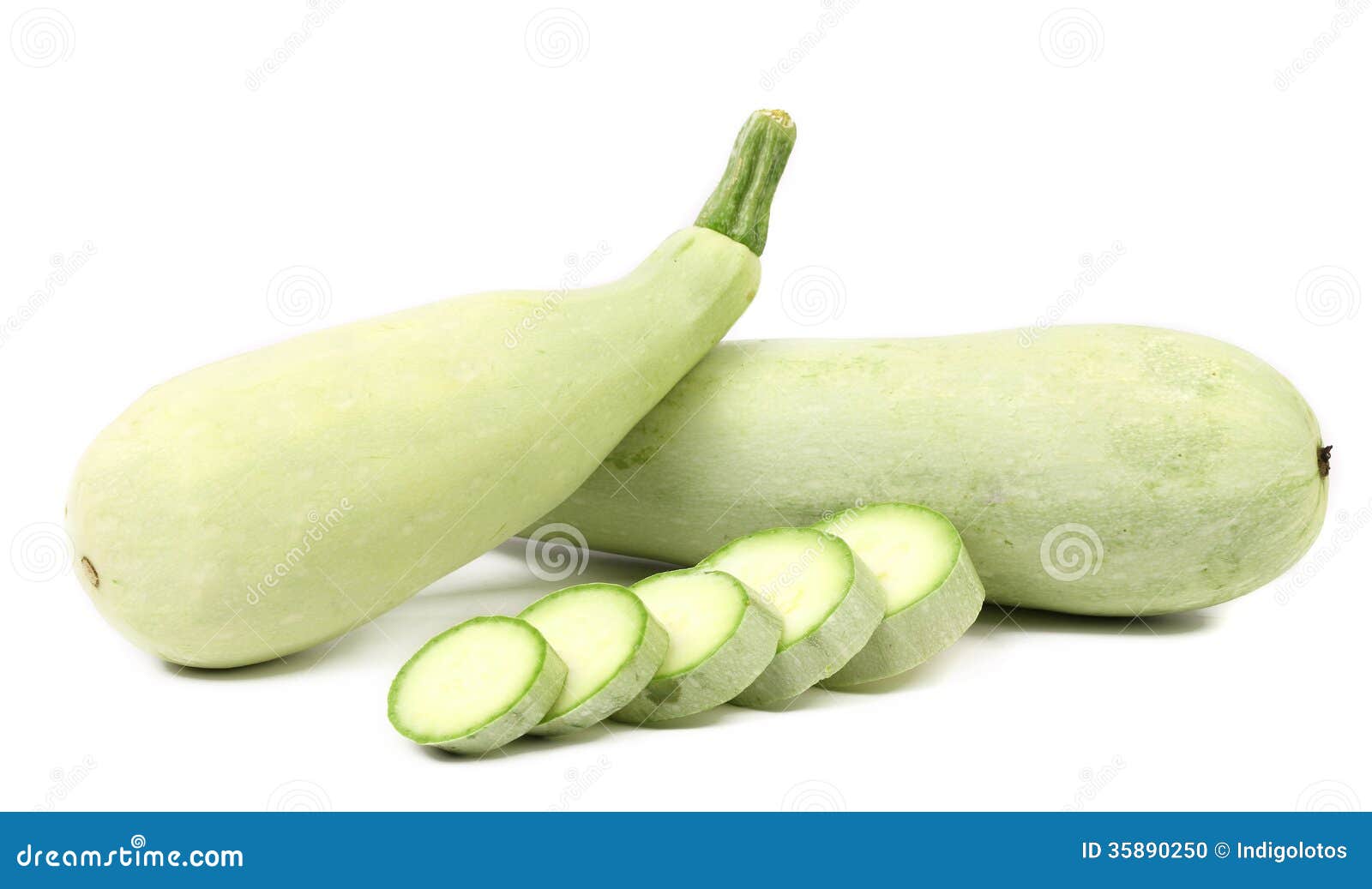 Fresh Vegetable Marrow and Slices. Stock Photo - Image of foliage ...