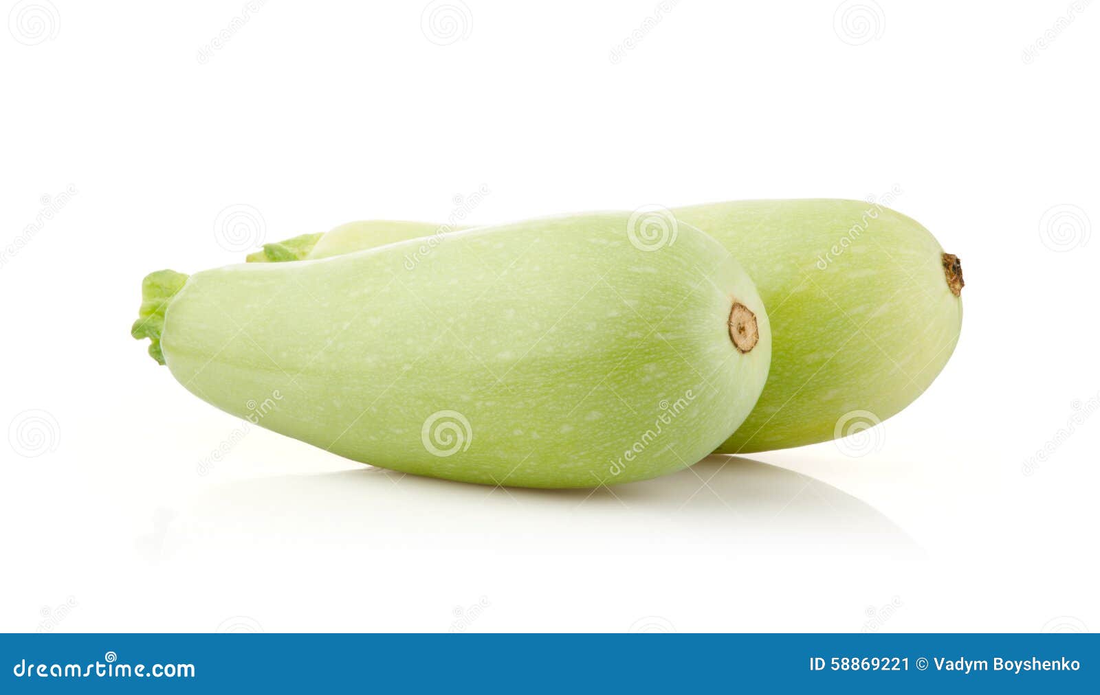 Fresh Vegetable Marrow and Slices on White Stock Image - Image of ...