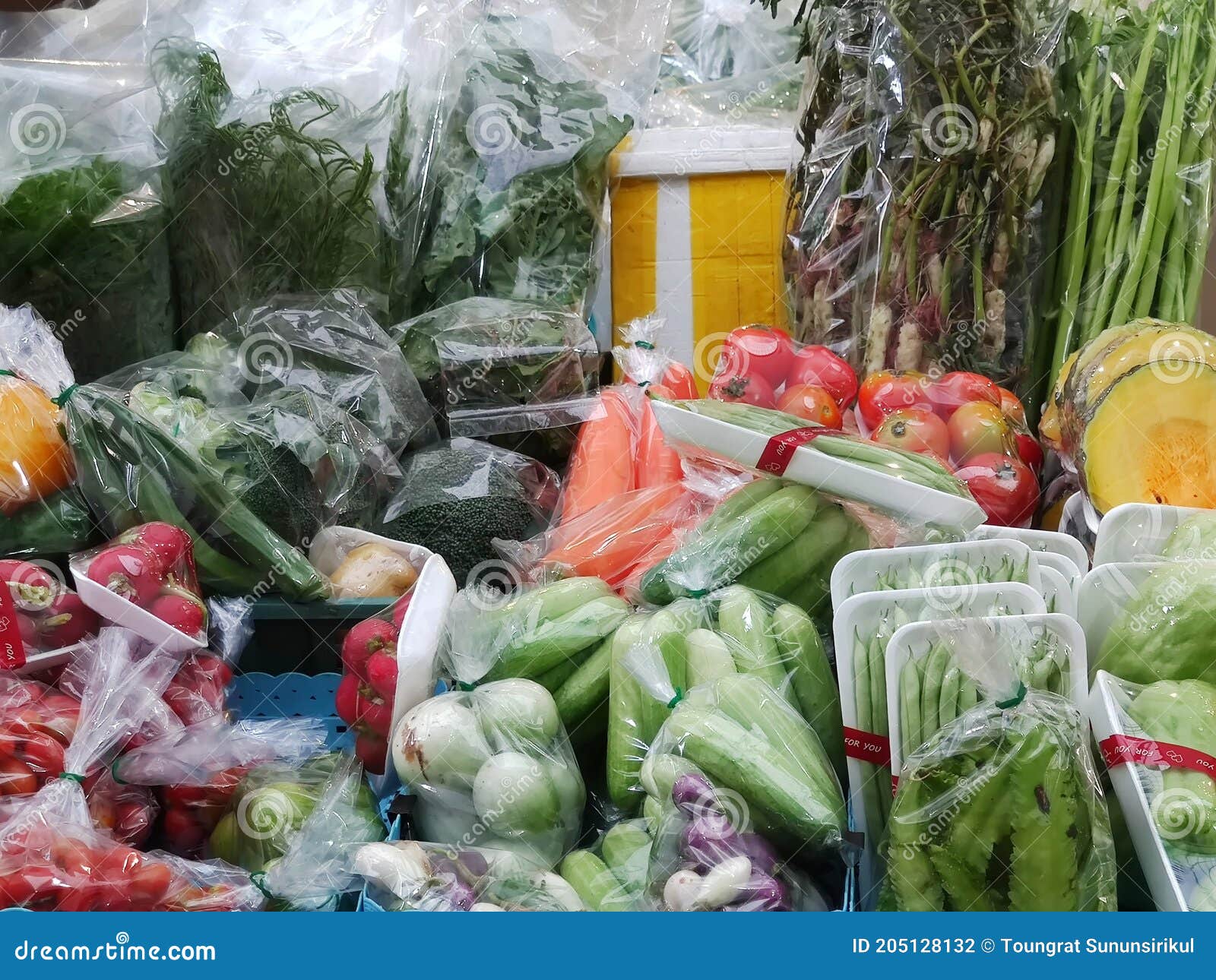 Fresh Vegetable in Packaging. Stock Photo - Image of nature, plant ...