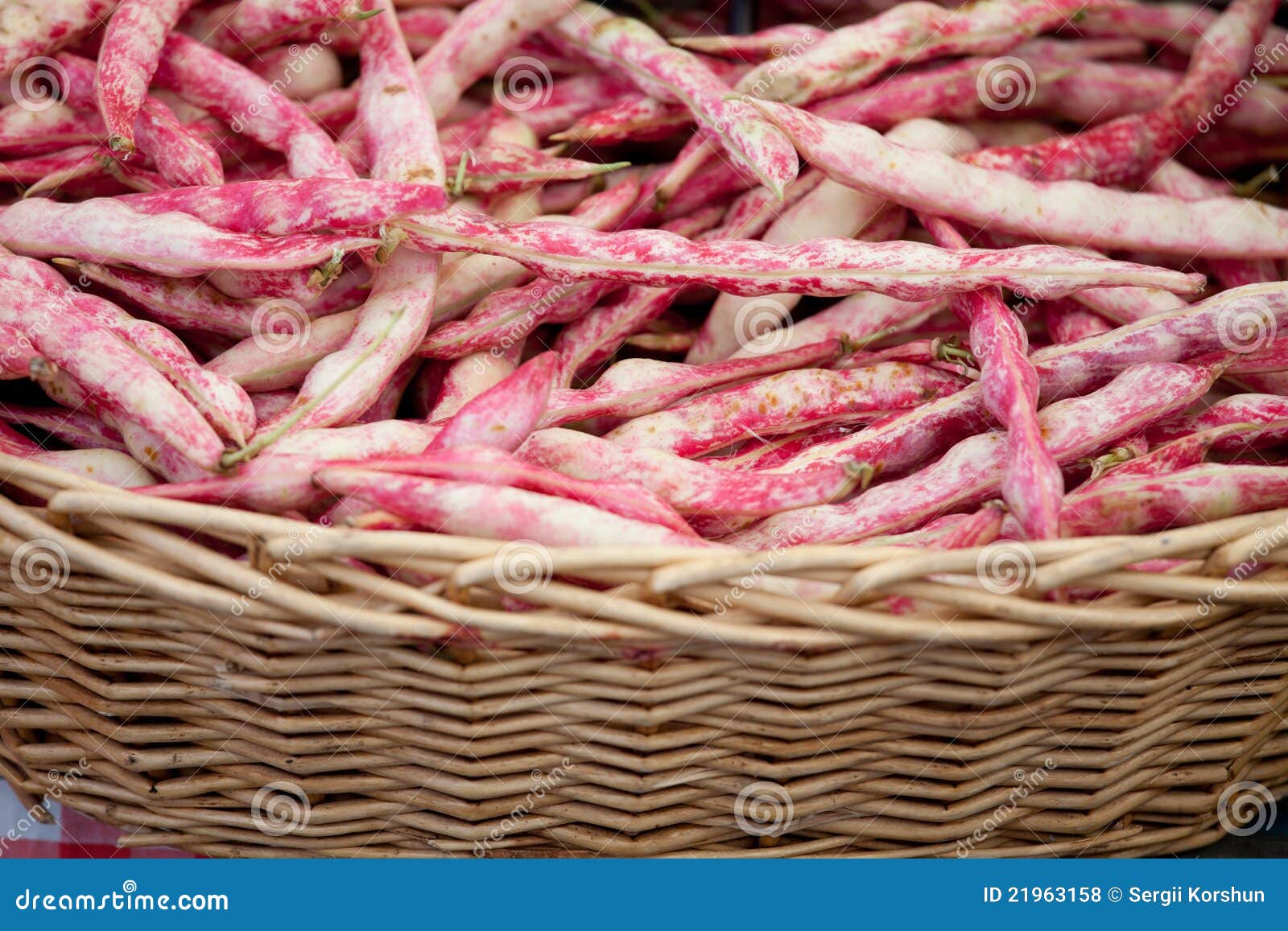 Fresh Vegetable Red String Beans Macro Stock Photo - Image of ...