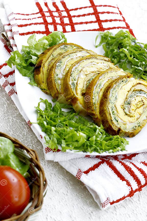 Fresh vegetable roulade stock photo. Image of parsley - 32526366