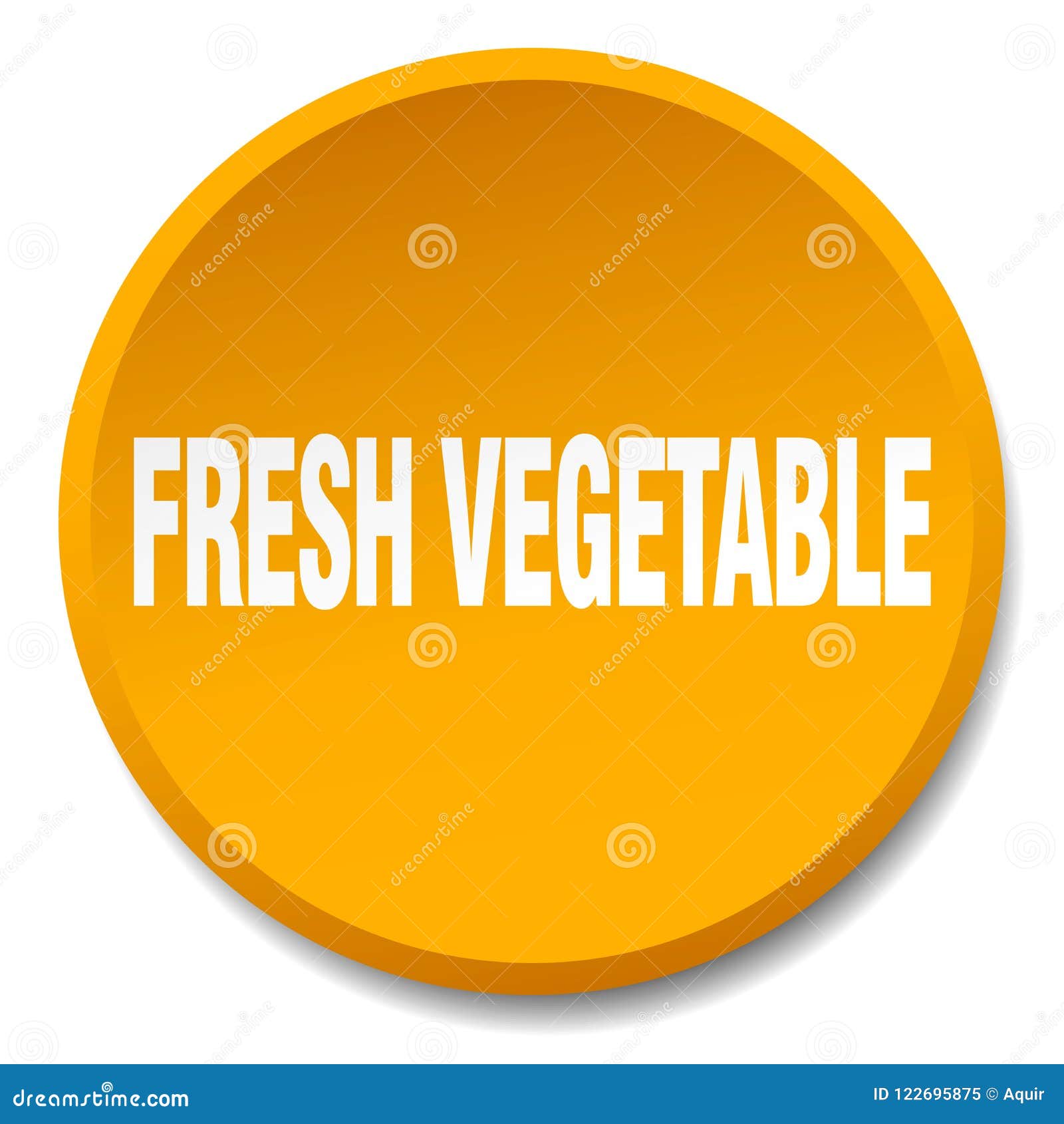 Fresh vegetable button stock vector. Illustration of element - 122695875