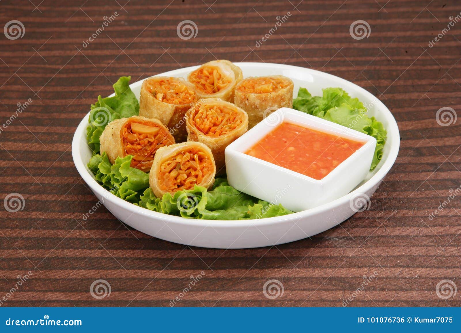 Fresh Vegetable Spring Roll or Burrito Stock Photo - Image of burrito ...