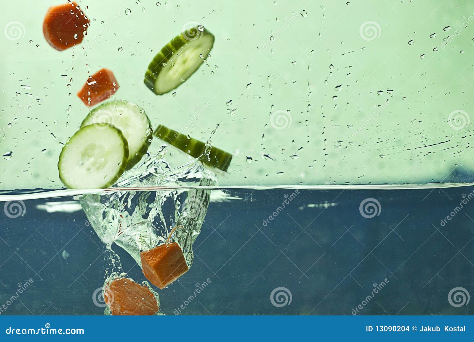 Fresh vegetable in water stock photo. Image of liquid - 13090204