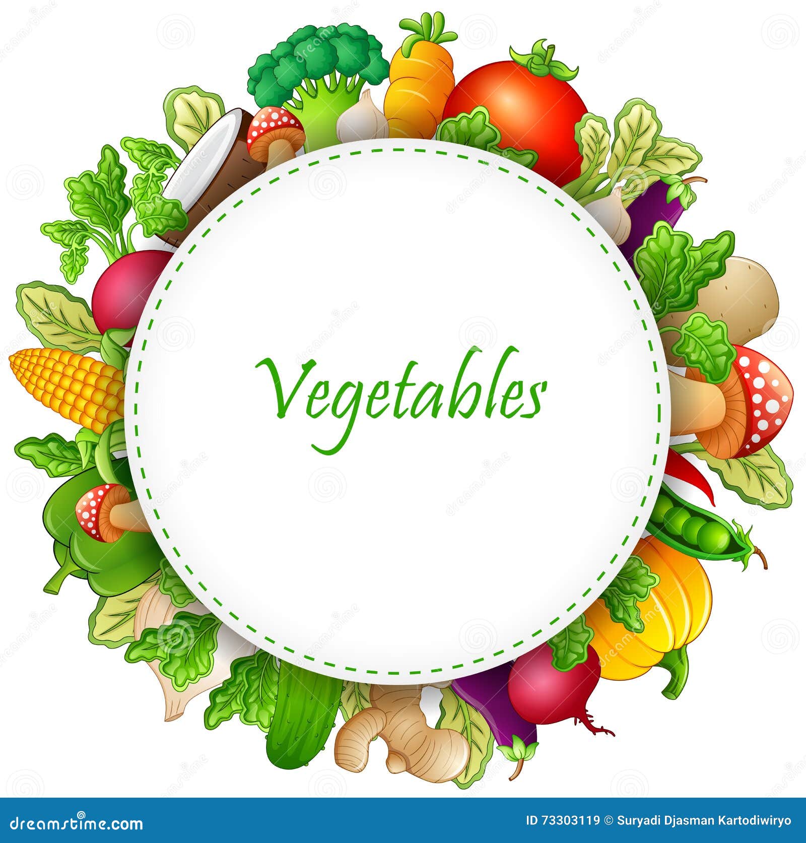 Fresh vegetables cartoon stock vector. Illustration of eggplant - 73303119