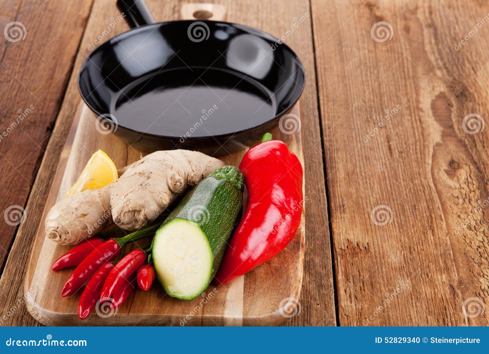 Fresh Vegetables for Cooking Stock Photo - Image of chili, wooden: 52829340