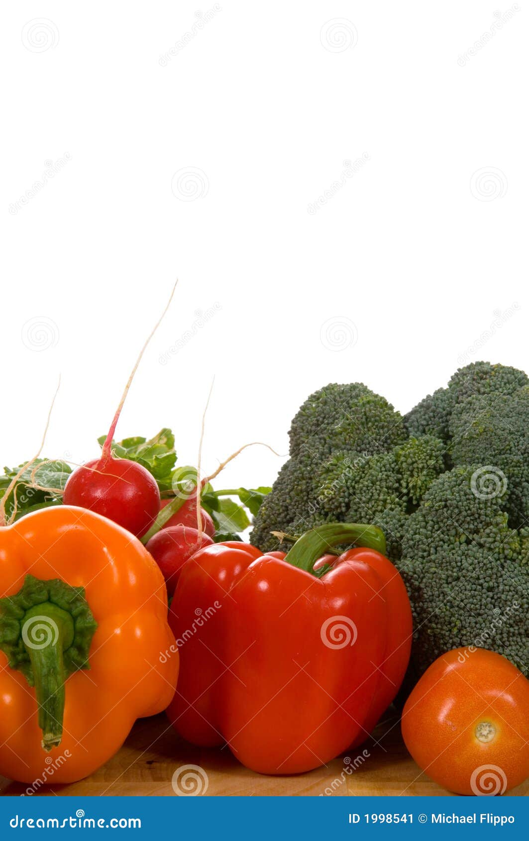 Fresh Vegetables on Cutting Board Stock Image - Image of wooden ...