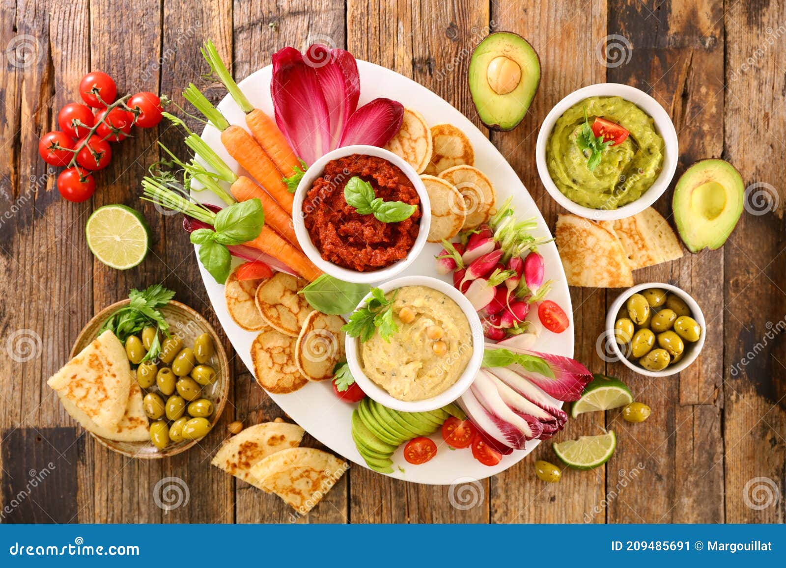 Fresh vegetables and dips stock image. Image of health - 209485691