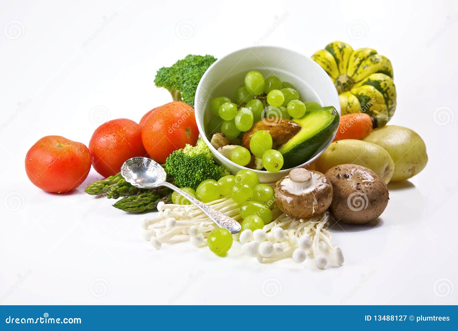 Fresh Vegetables and Fruit - Organic & Healthy Stock Image - Image of ...