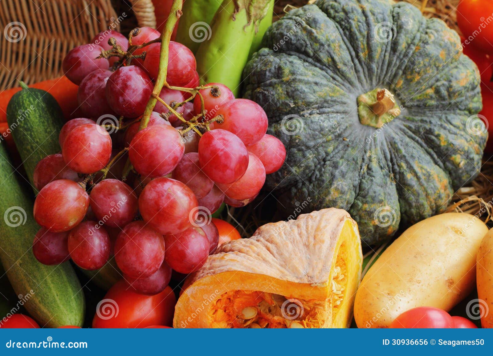 Fresh vegetables - grapes. stock photo. Image of bunch - 30936656