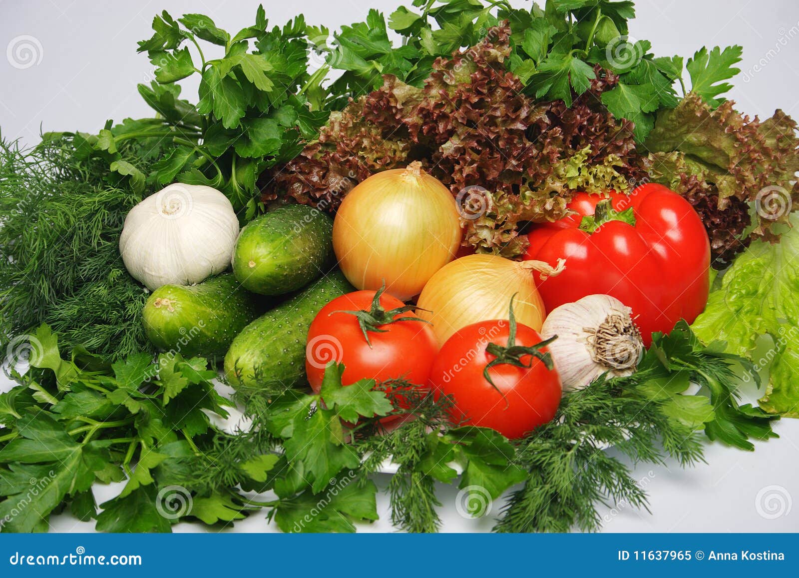 Fresh Vegetables and Greenery Stock Image - Image of health, diet: 11637965
