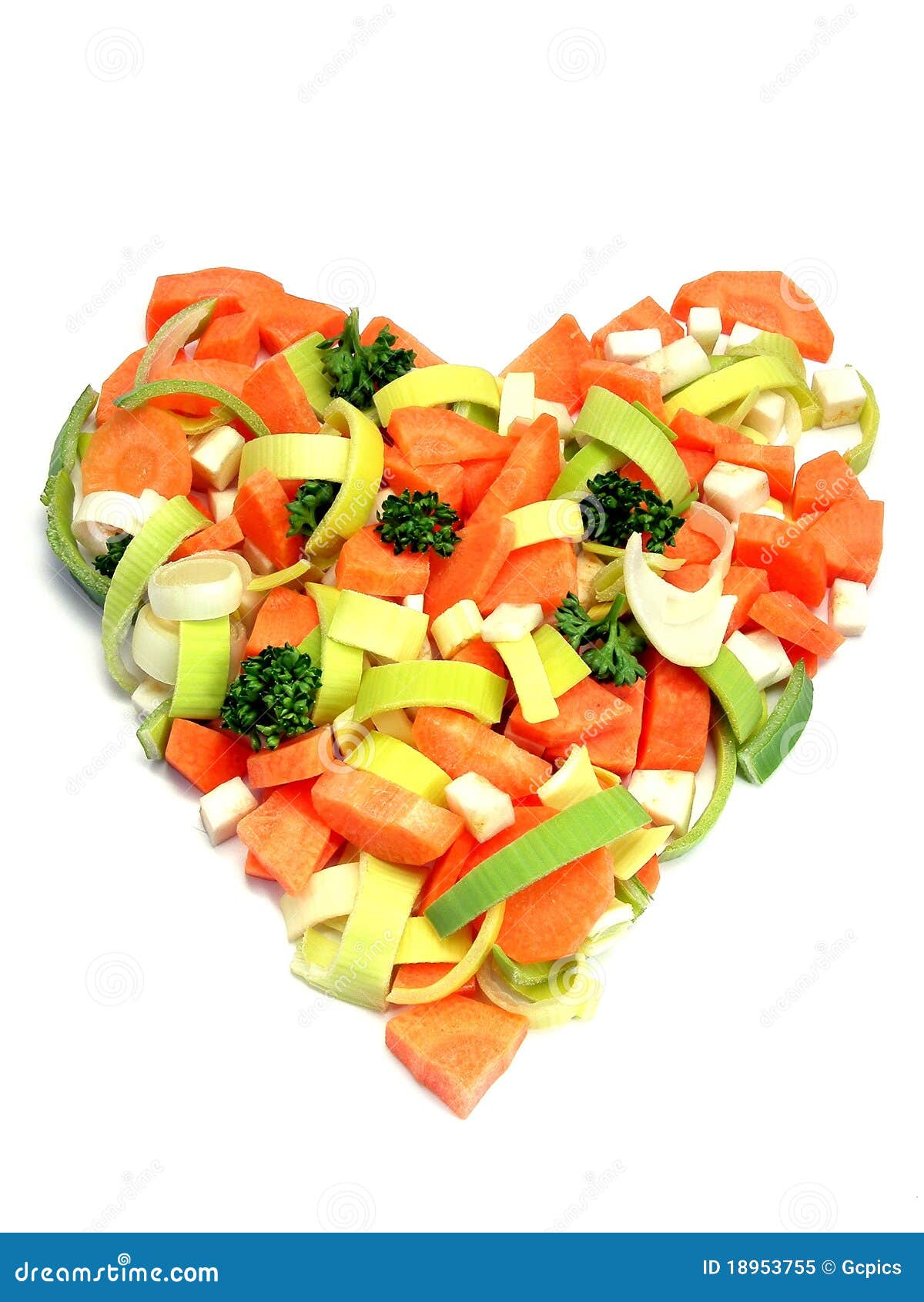 Fresh Vegetables in a Heart Shape Stock Image - Image of symbol, shape ...
