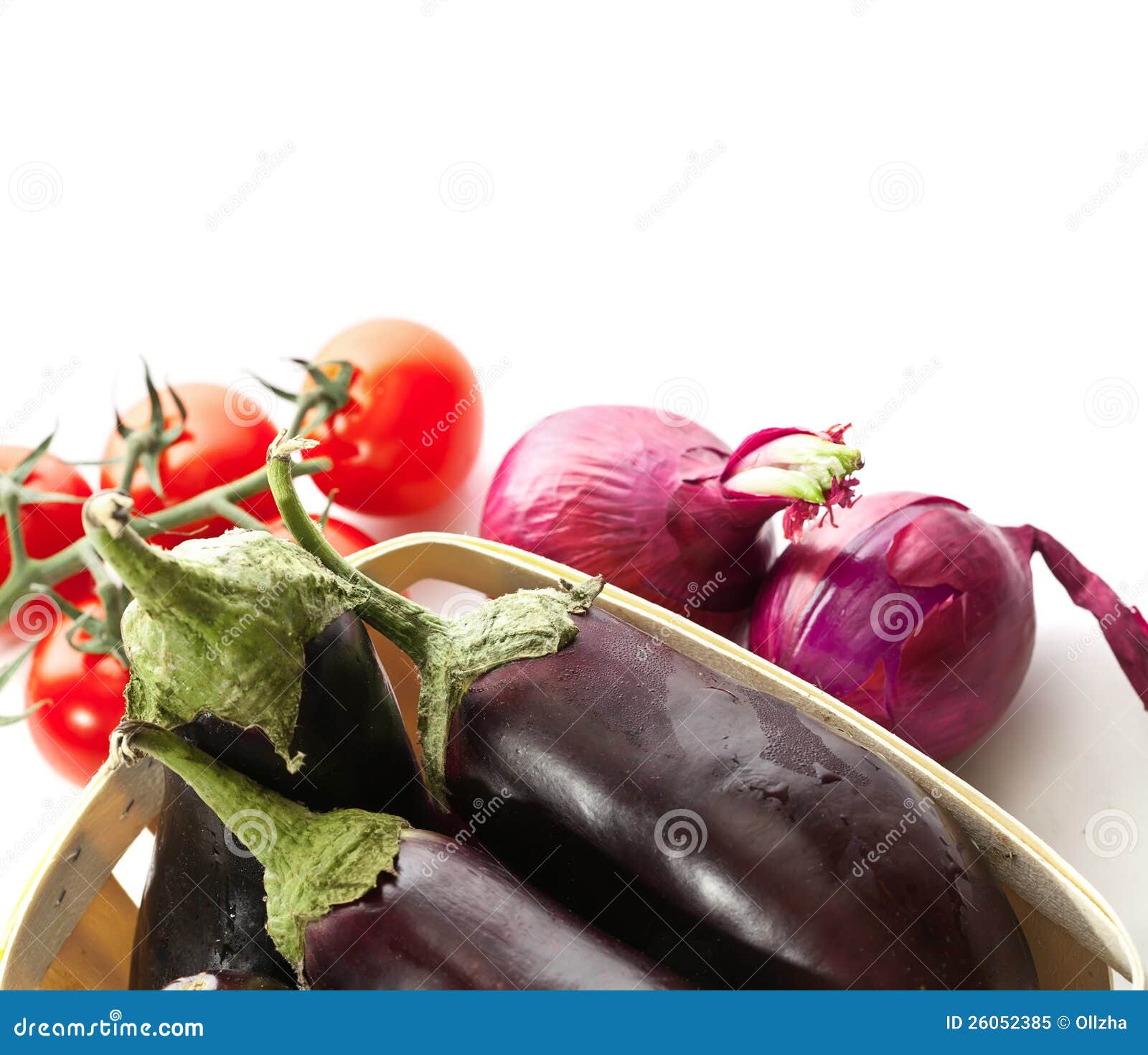Fresh Vegetables Isolated on White Background Stock Image - Image of ...