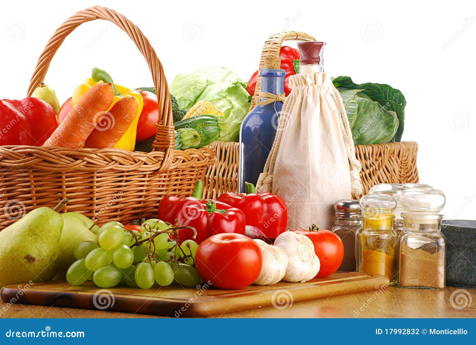 Fresh Vegetables on Kitchen Table Stock Photo - Image of fresh ...