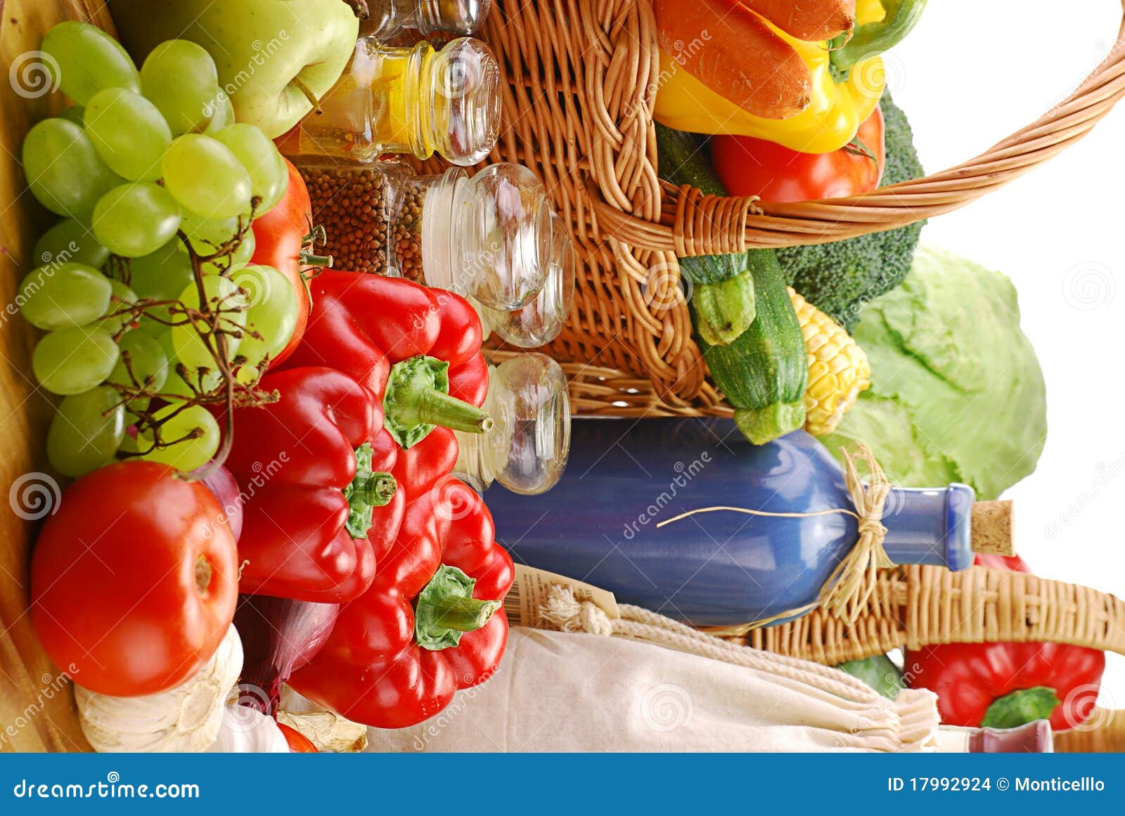 Fresh Vegetables on Kitchen Table Stock Photo - Image of market ...