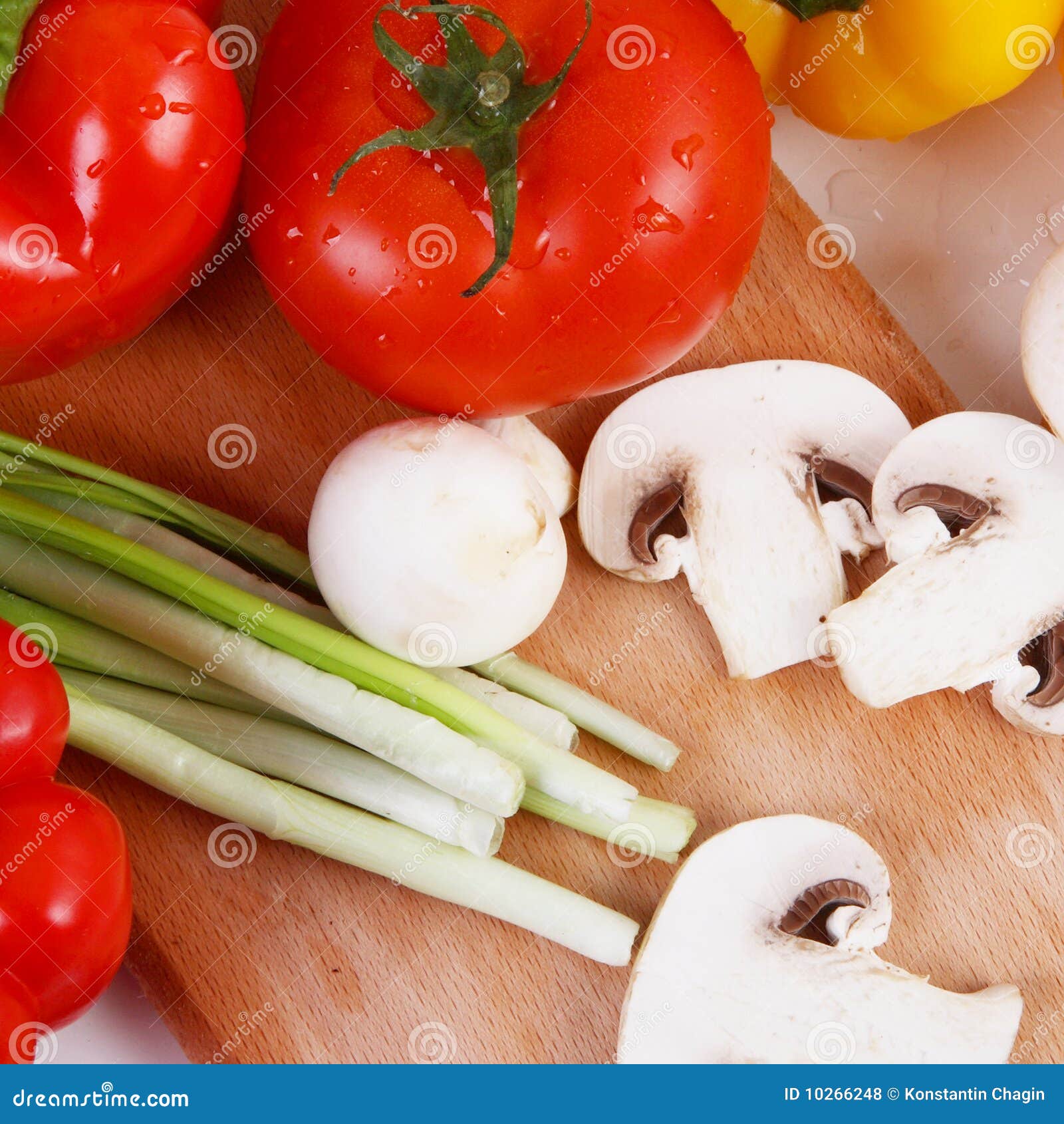 Fresh Vegetables and Mushrooms Stock Photo - Image of vertical, meal ...