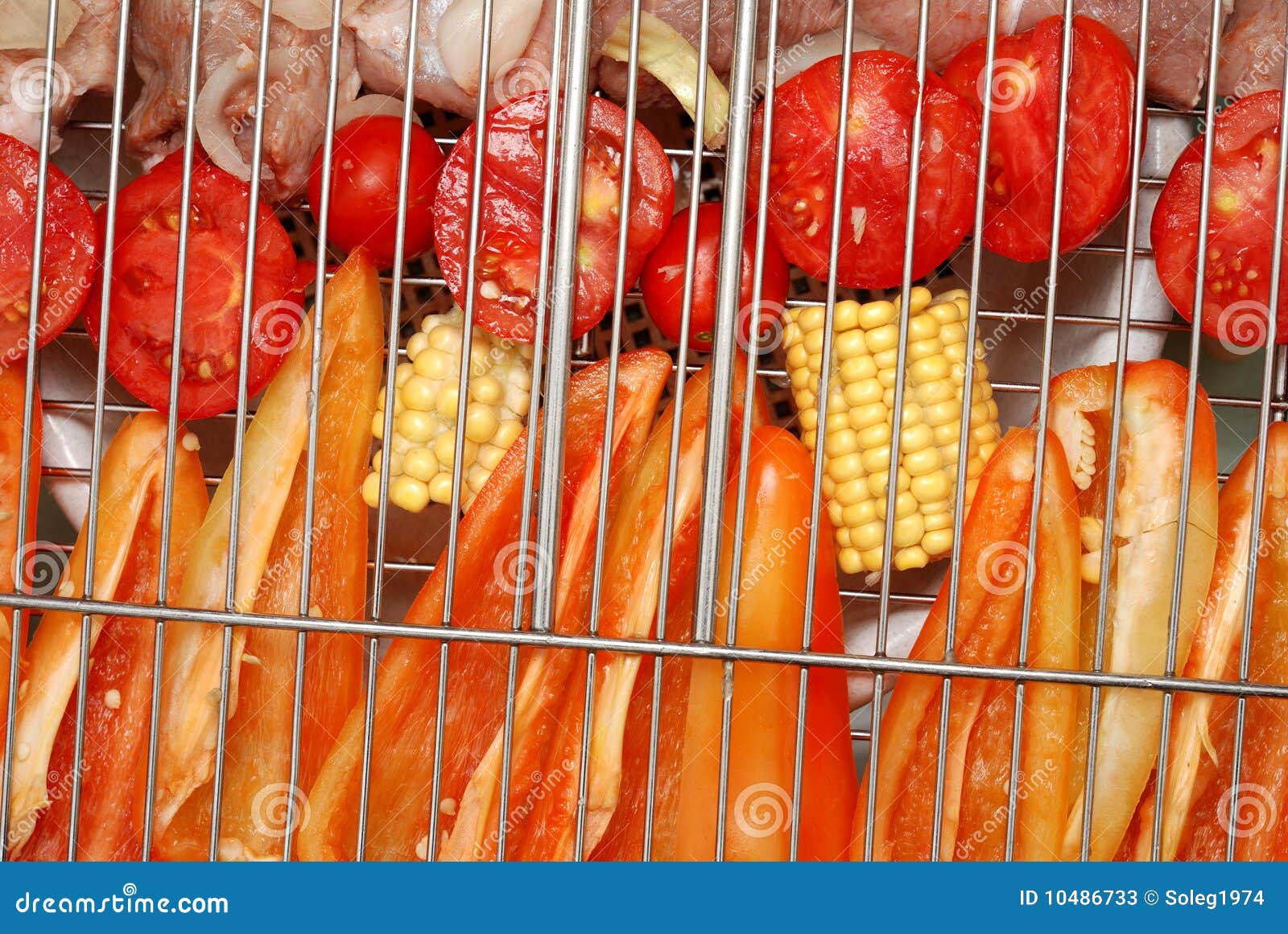 Fresh Vegetables for Preparation on a Barbecue Stock Image - Image of ...