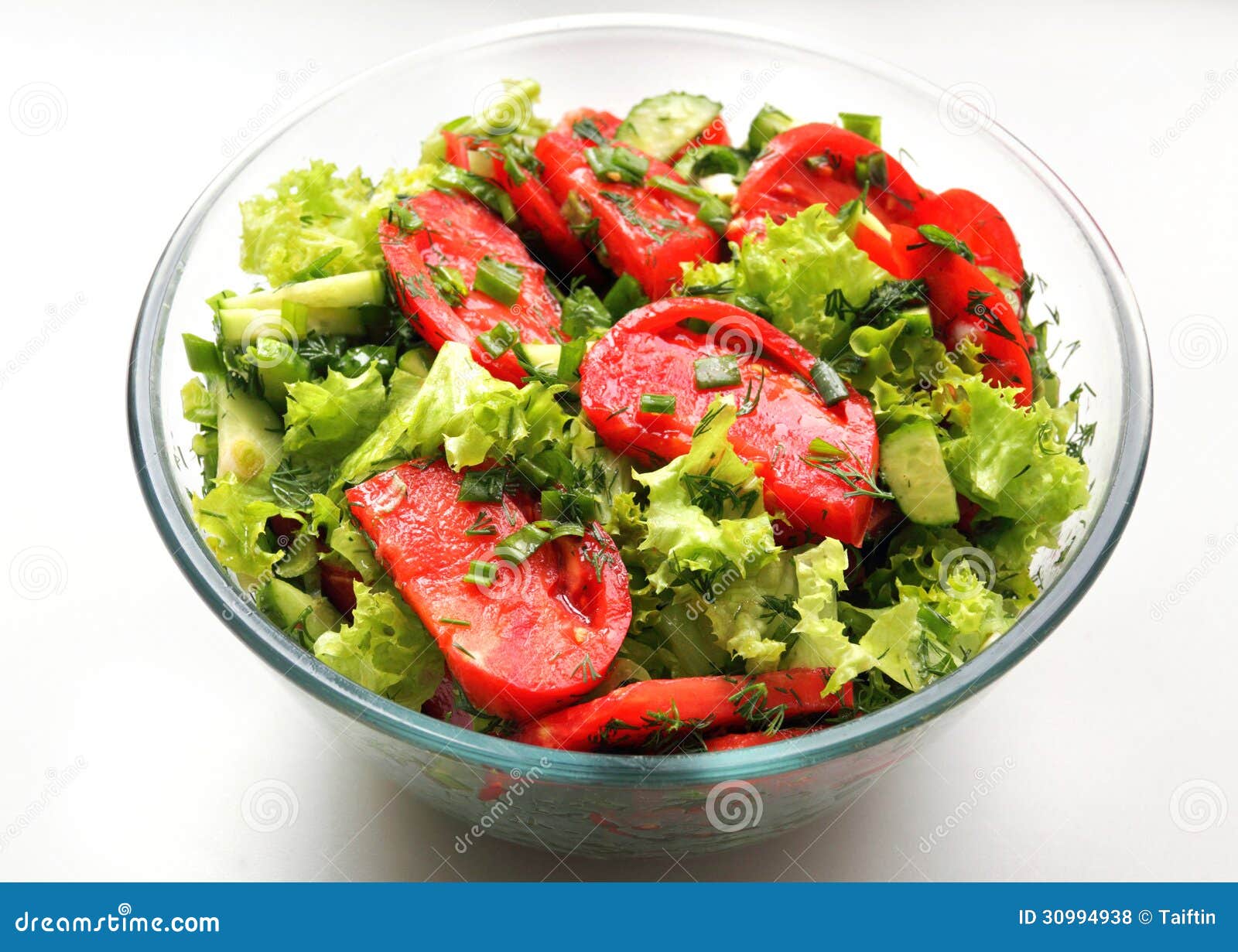 Fresh vegetables salad stock photo. Image of bowl, slice - 30994938