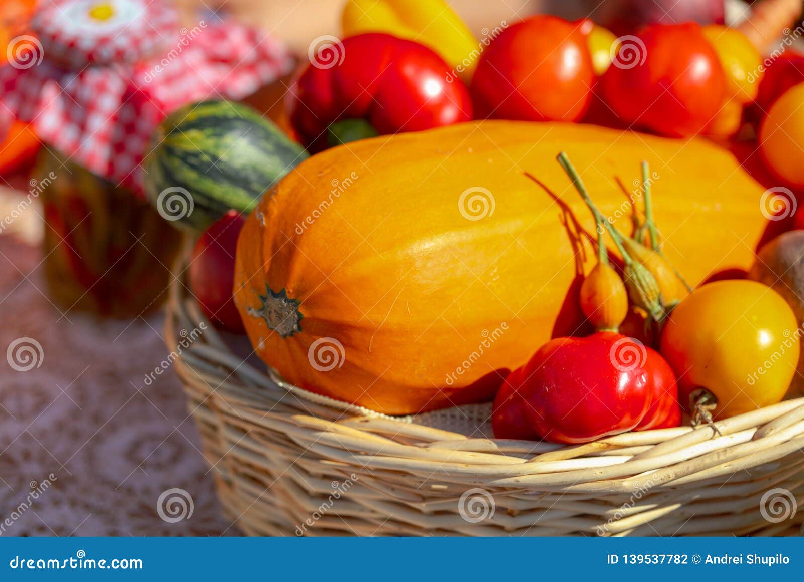 Fresh Vegetables are Sold at the Fair in the Fall Stock Photo - Image ...