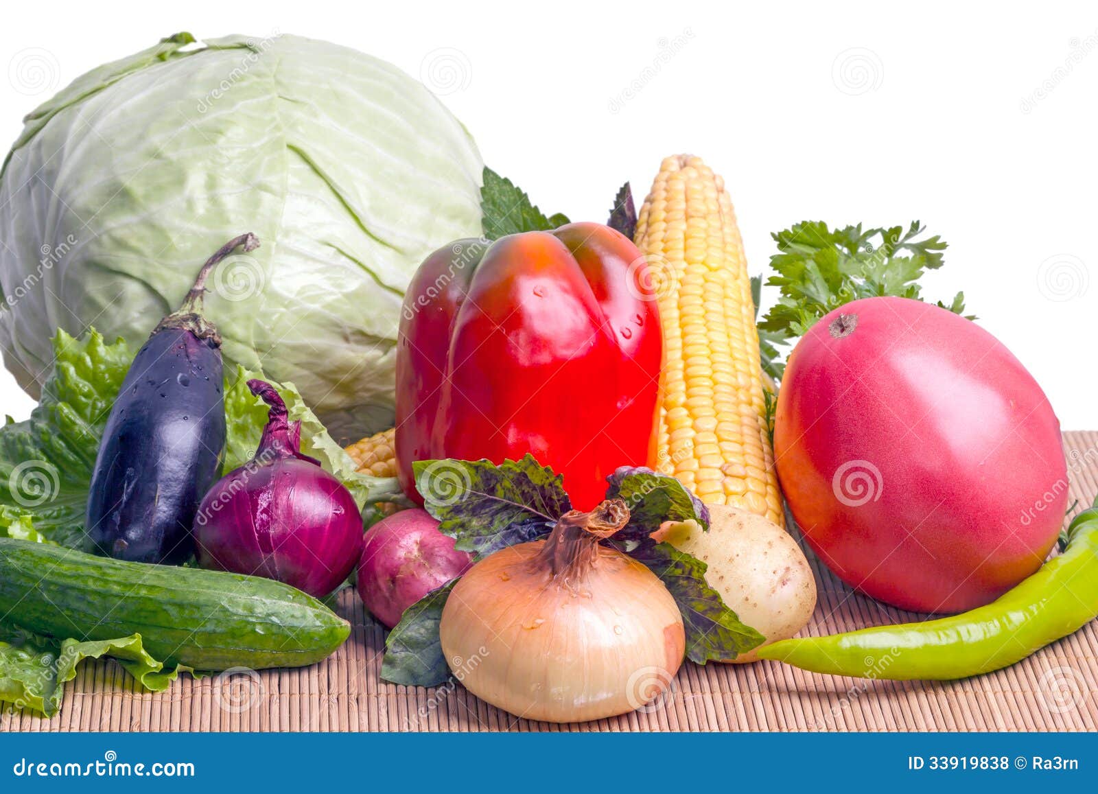 Fresh Vegetables on the Table Stock Photo - Image of healthy, color ...