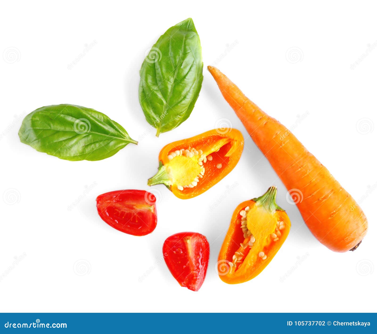 Fresh Vegetables on White Background Stock Photo - Image of pepper ...