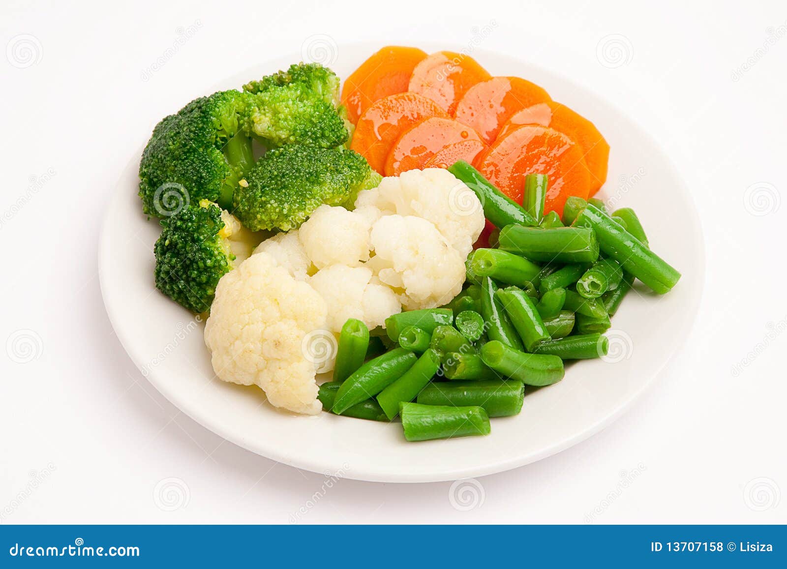 Fresh Vegetables on White Plate Stock Photo - Image of studio, cabbage ...
