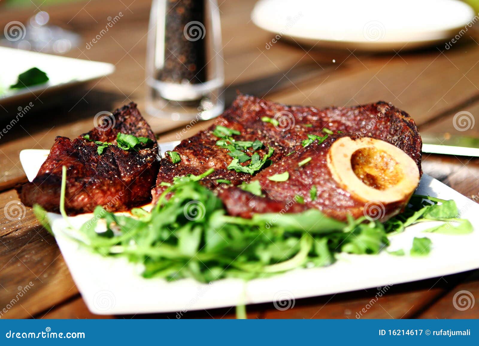 Fresh and very tasty steak stock image. Image of dish - 16214617