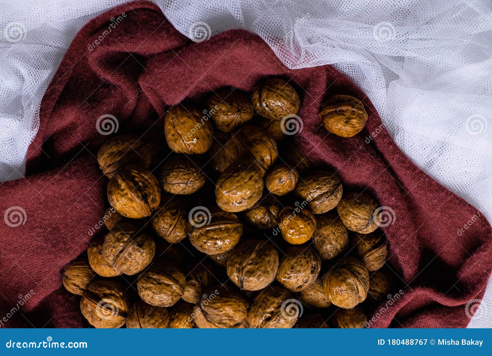 Walnut in the shell stock image. Image of grains, walnuts - 180488767