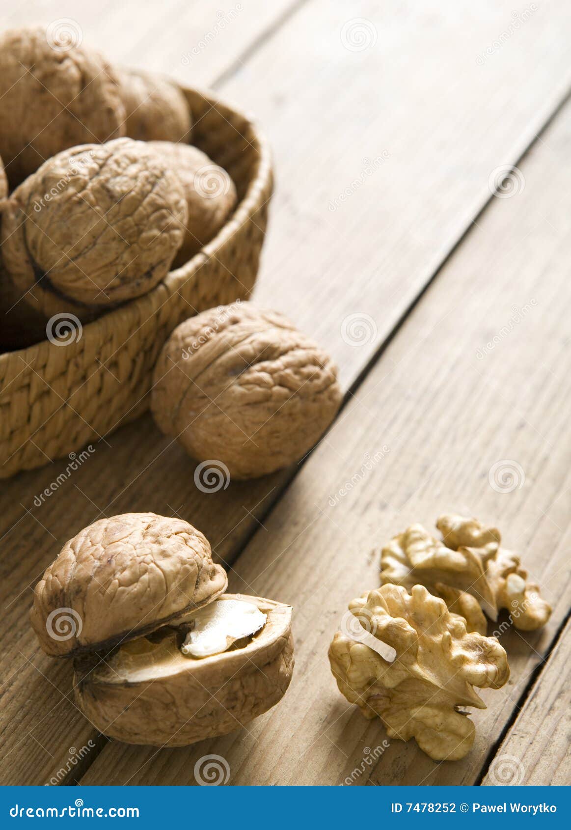 Fresh walnuts stock photo. Image of nature, brown, crushed - 7478252