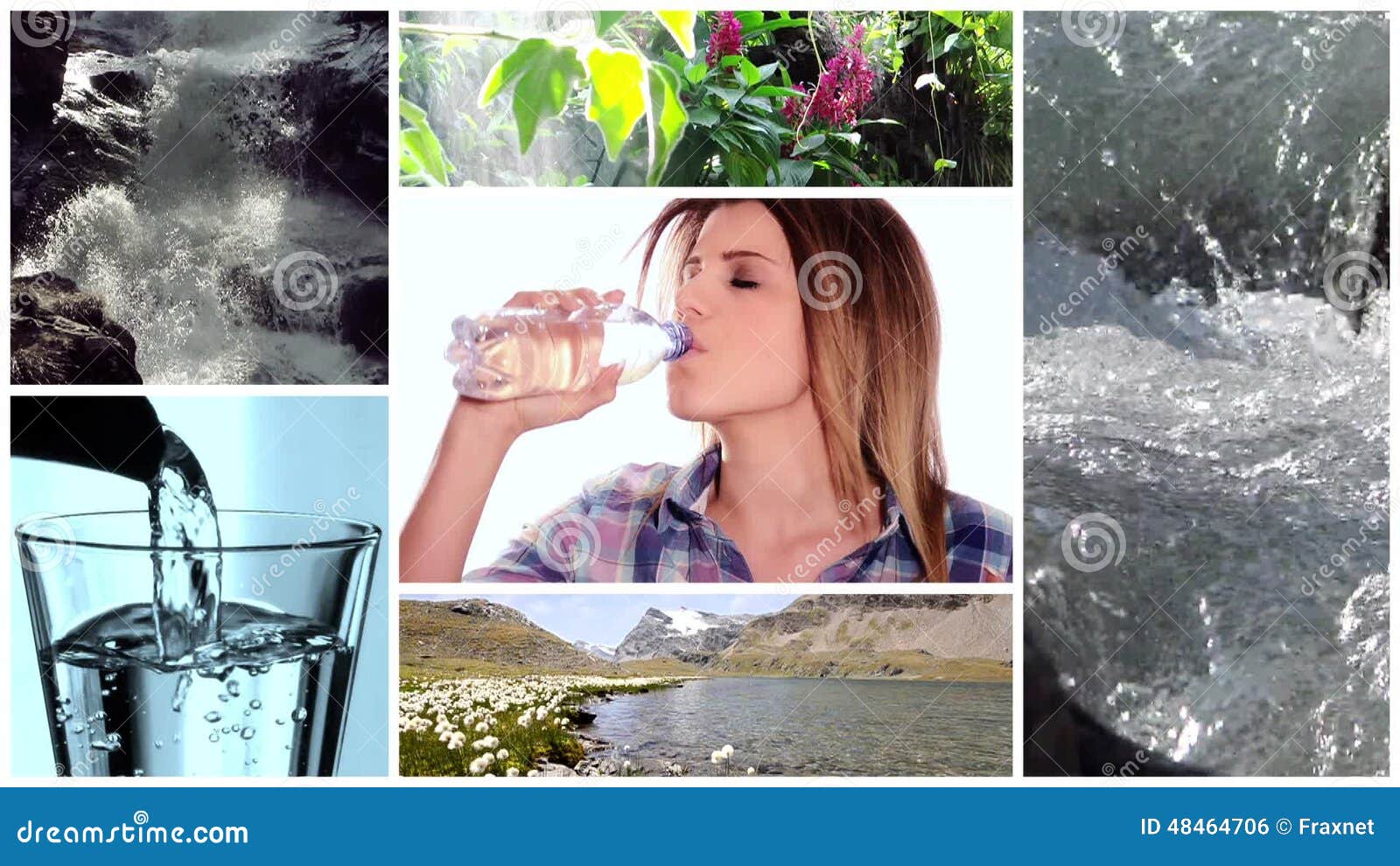 Fresh water collage stock footage. Video of beautiful - 48464706