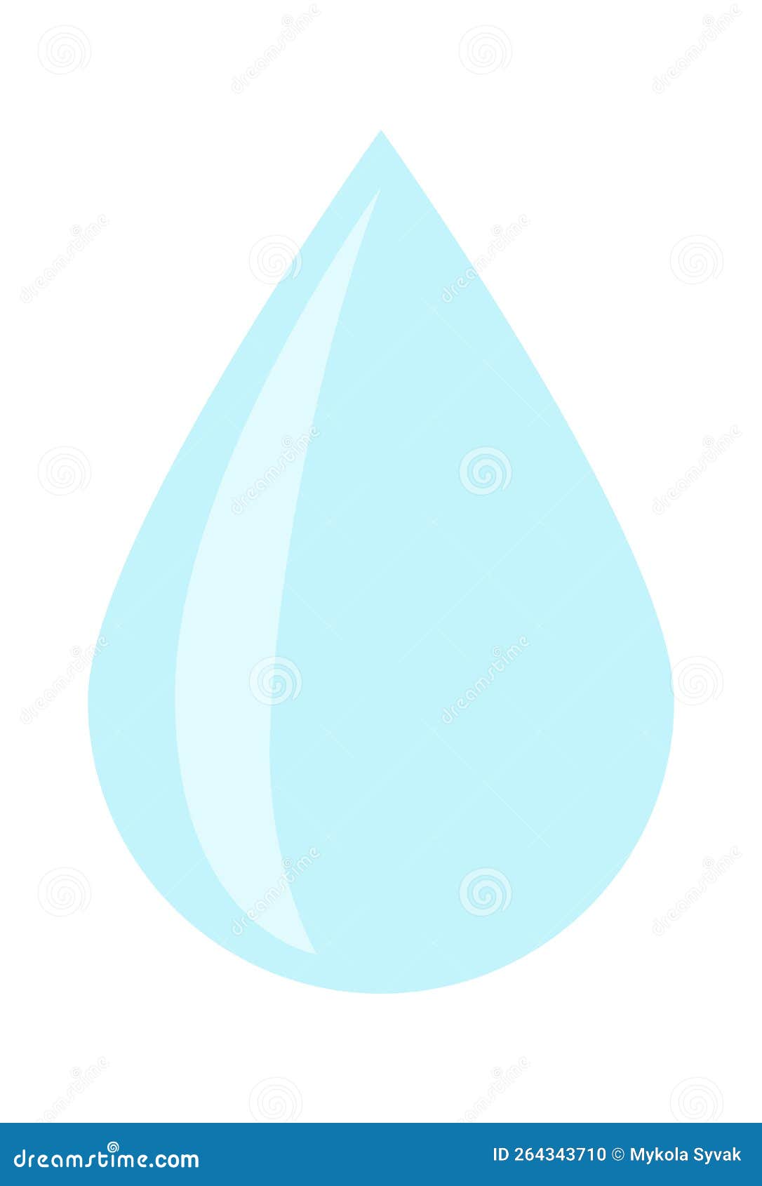 Fresh Water Drop Flat Icon Water Filtration Stock Vector - Illustration ...