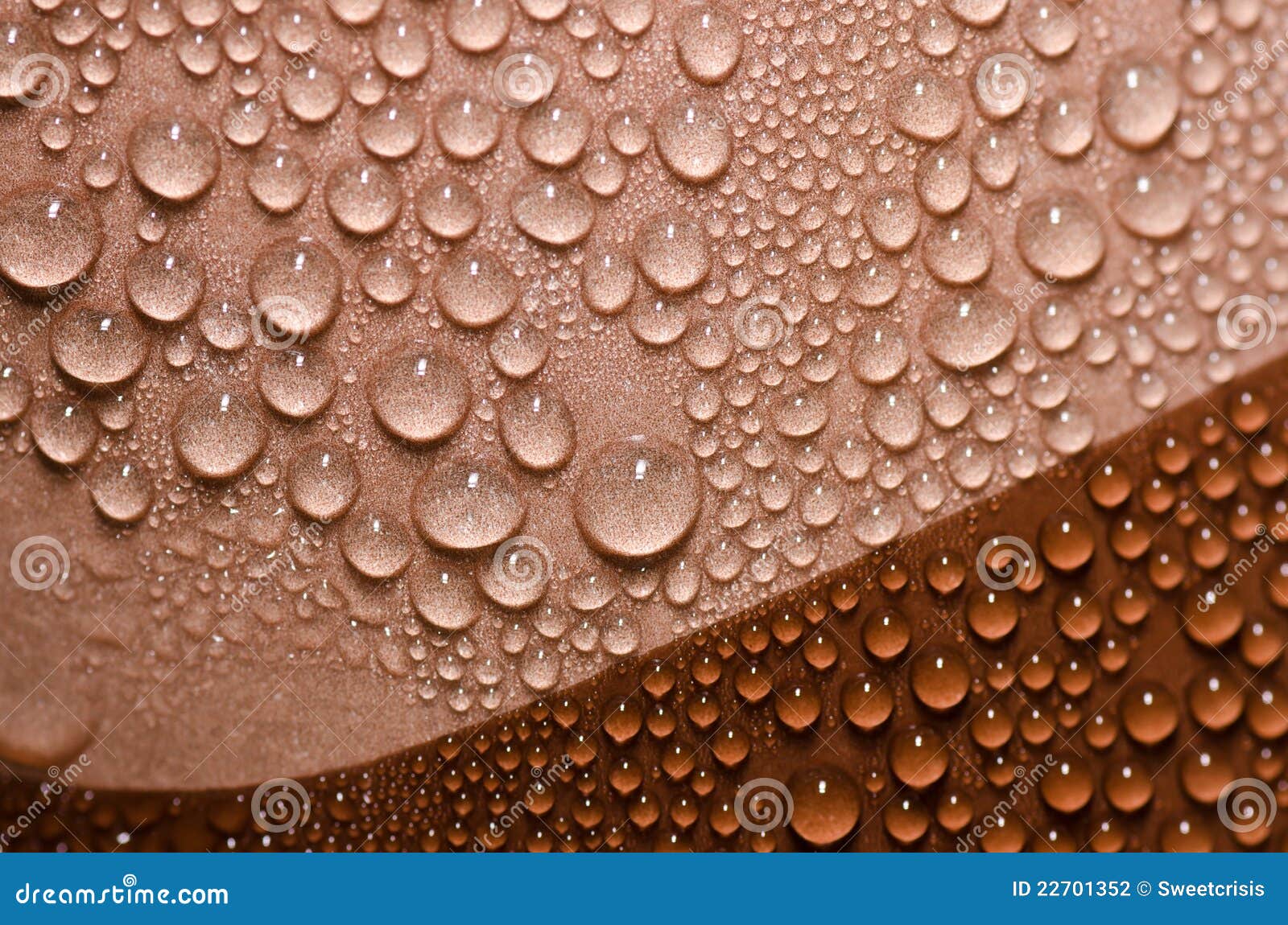 Fresh Water Drops in Green Nature Stock Photo - Image of environment ...