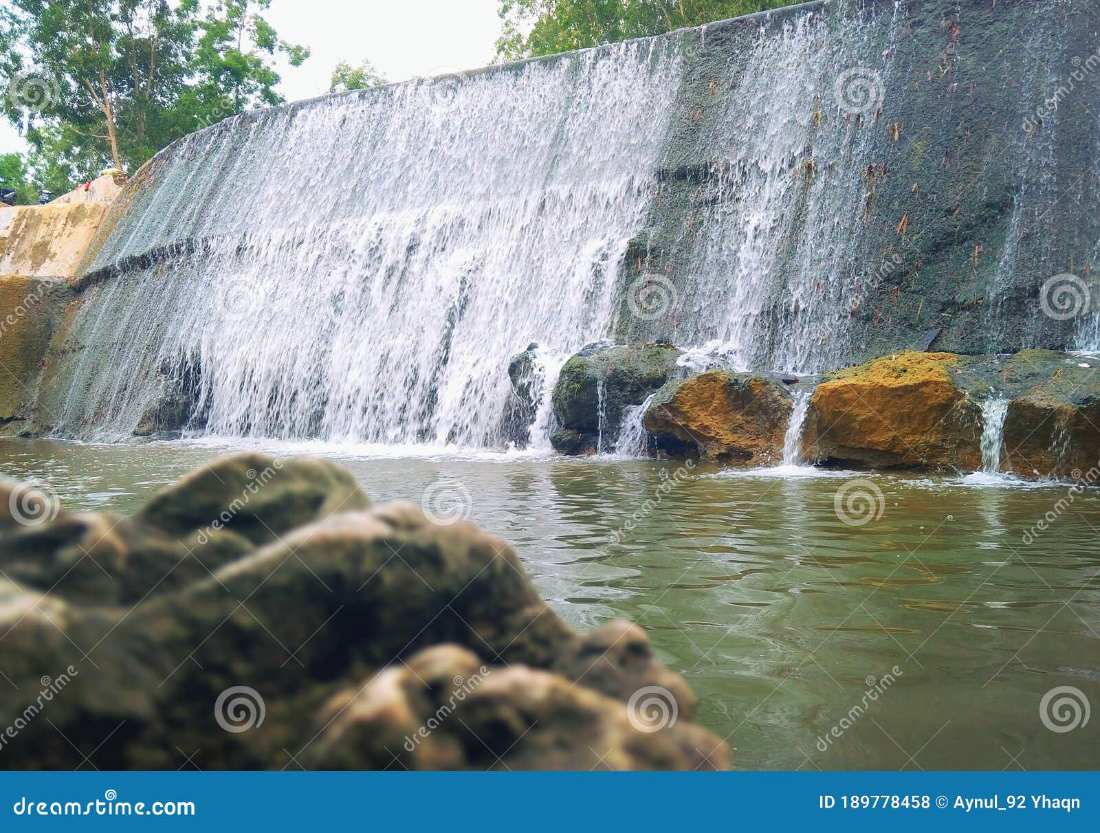 Fresh water flow stock photo. Image of forest, cliff - 189778458