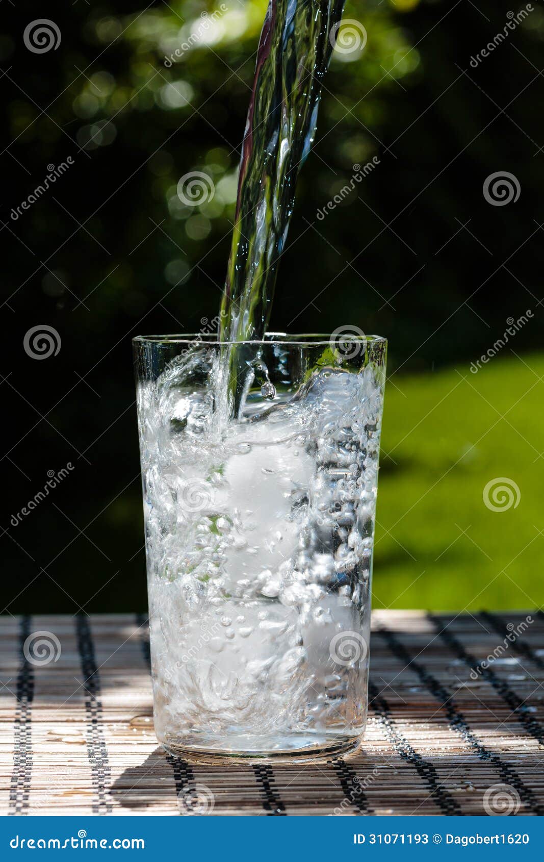 Fresh water with ice stock image. Image of bubble, green - 31071193