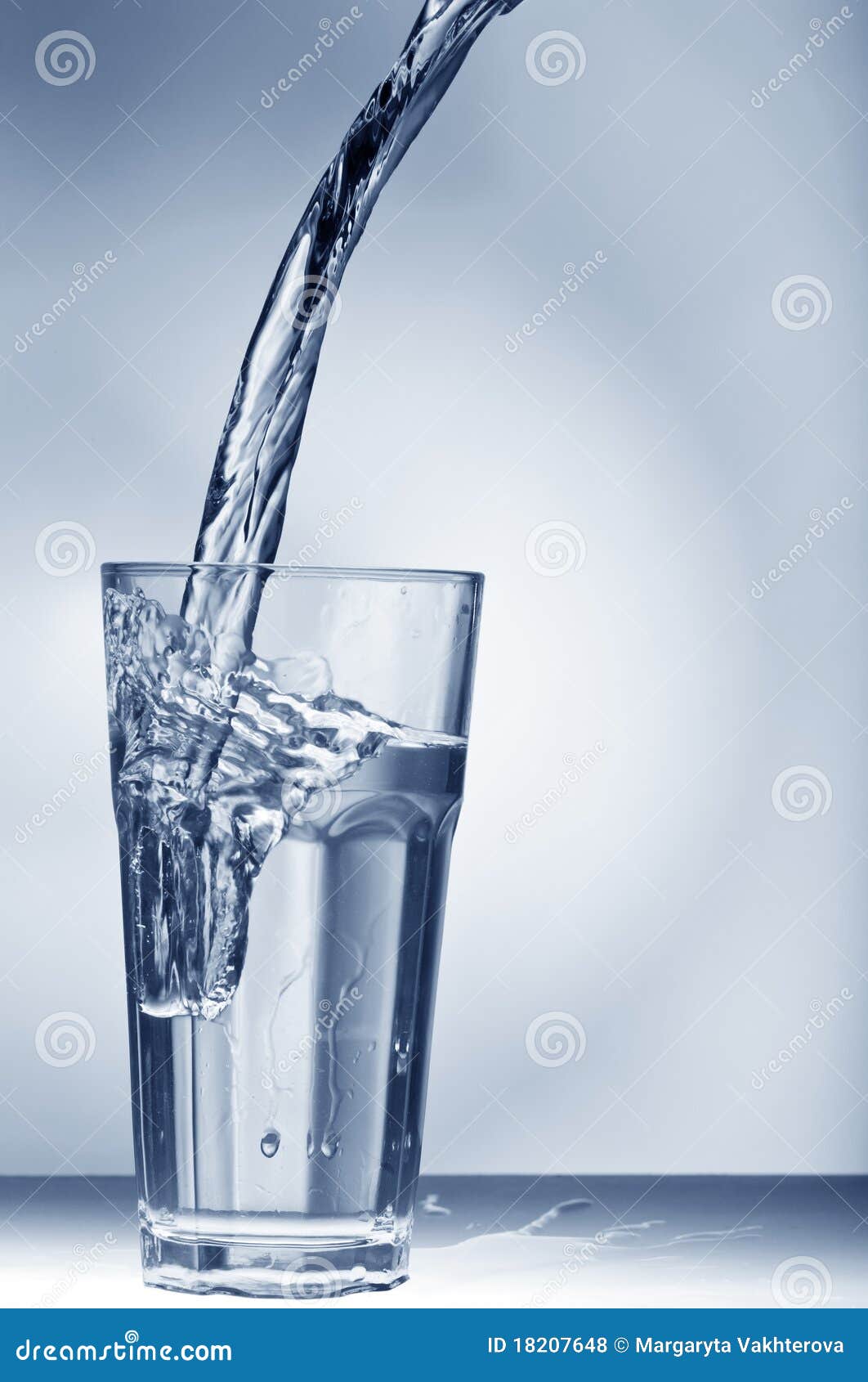 Fresh Water Pouring into a Glass Stock Photo - Image of stream ...