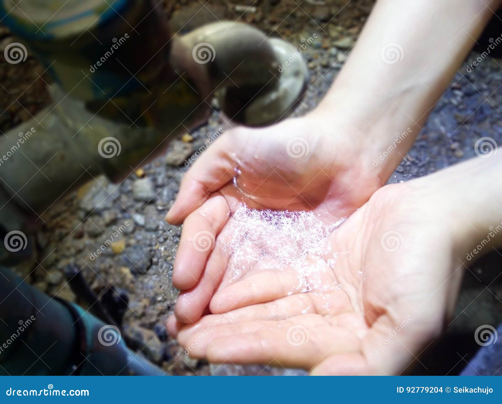Fresh Water from Rusty Tap stock photo. Image of freshness - 92779204