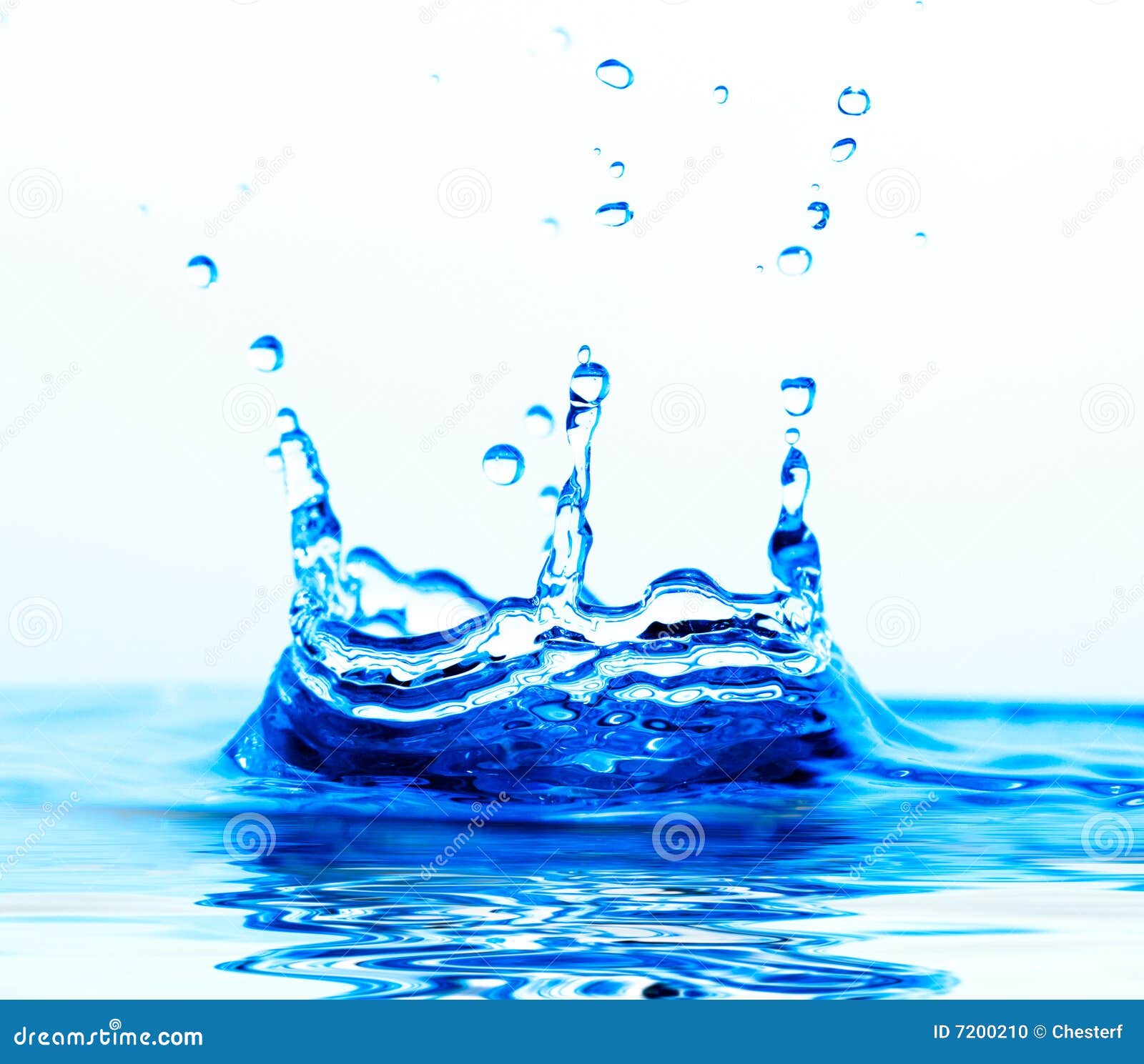 Fresh water splash crown stock photo. Image of flowing - 7200210