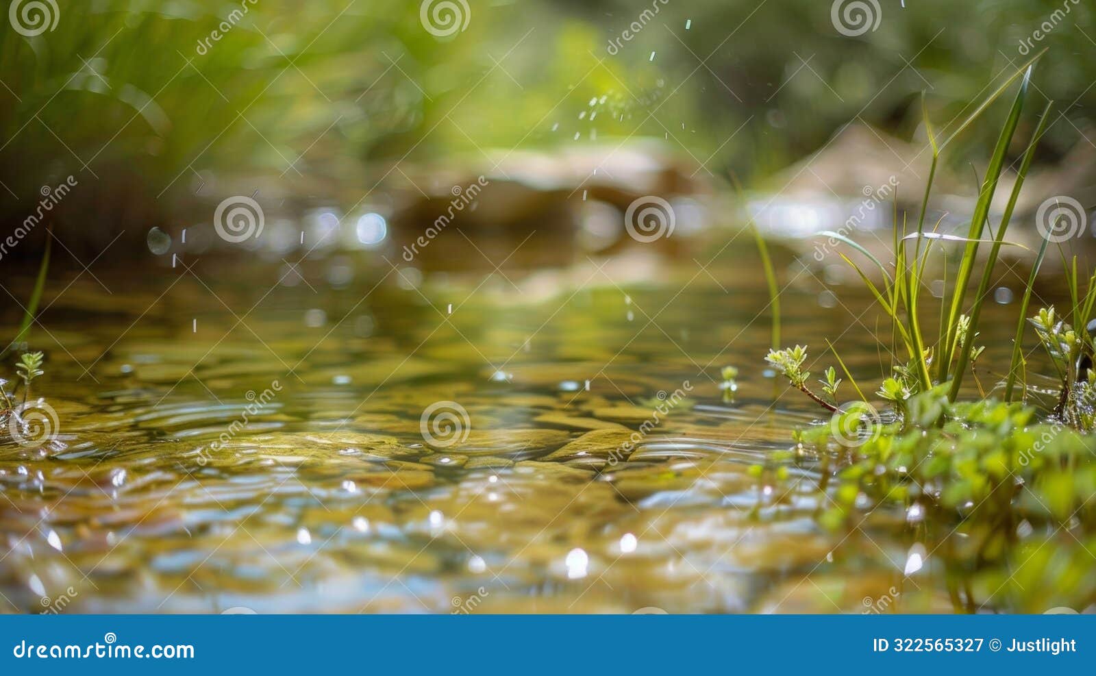 A Fresh Water Spring Bubbling Up from the Desert Floor Sustaining a ...
