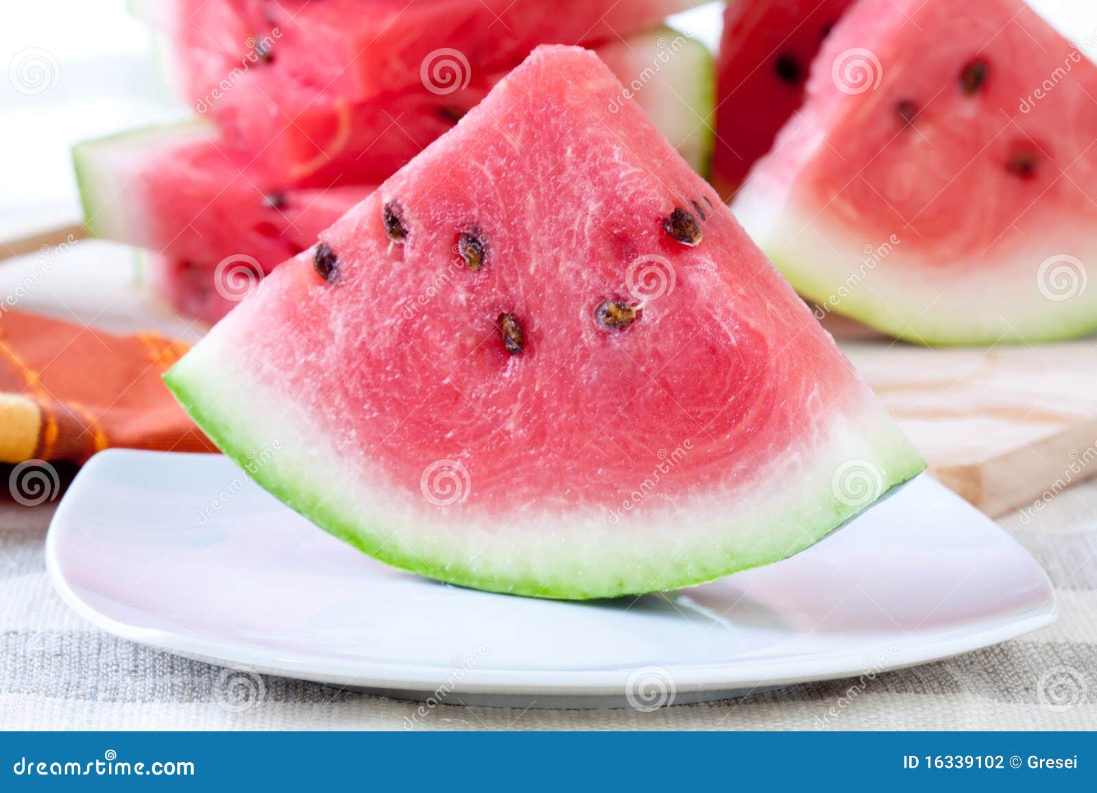 Fresh watermelon stock photo. Image of piece, ripe, vegetarian - 16339102