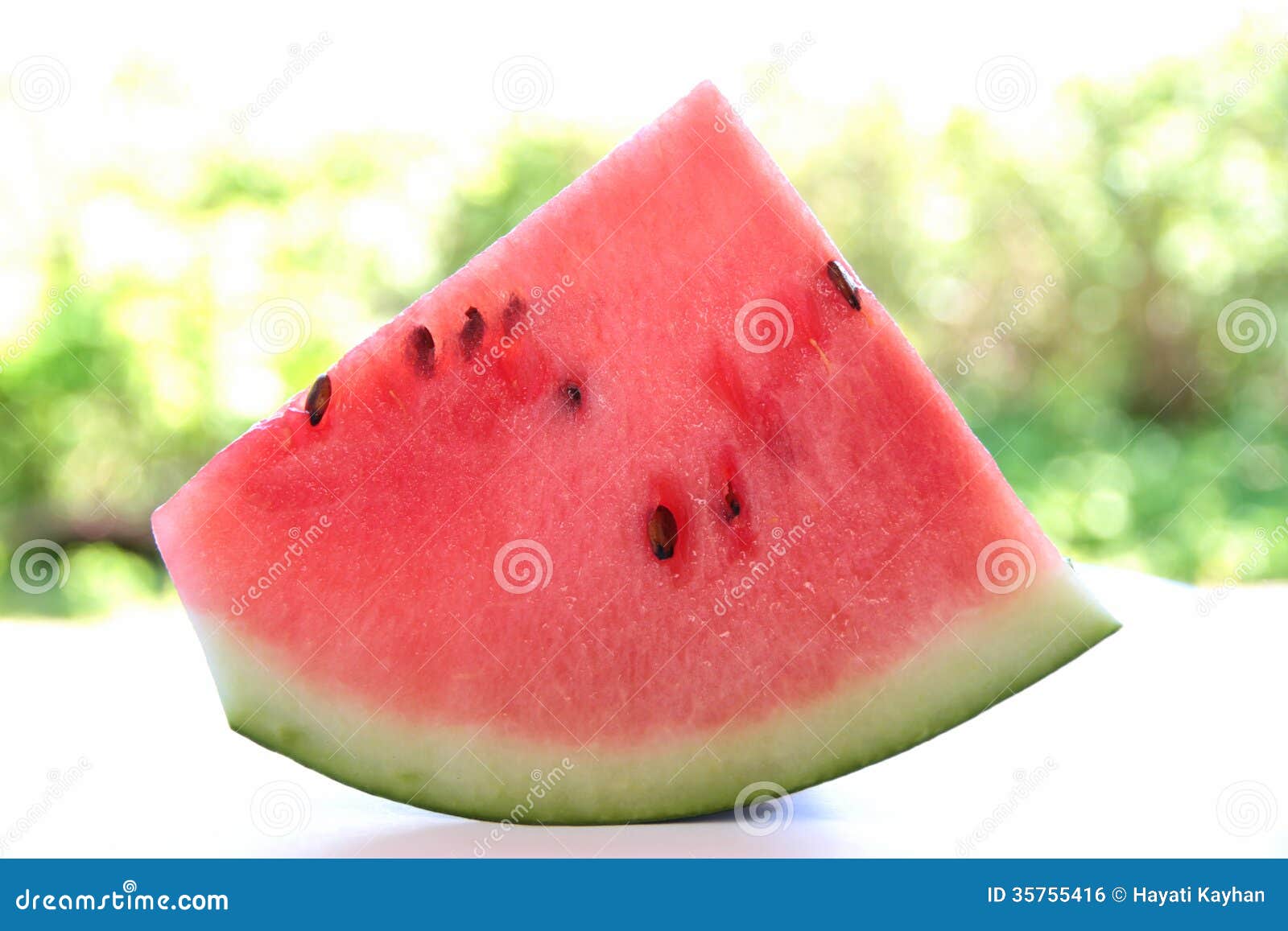 Fresh watermelon slice stock photo. Image of dessert - 35755416