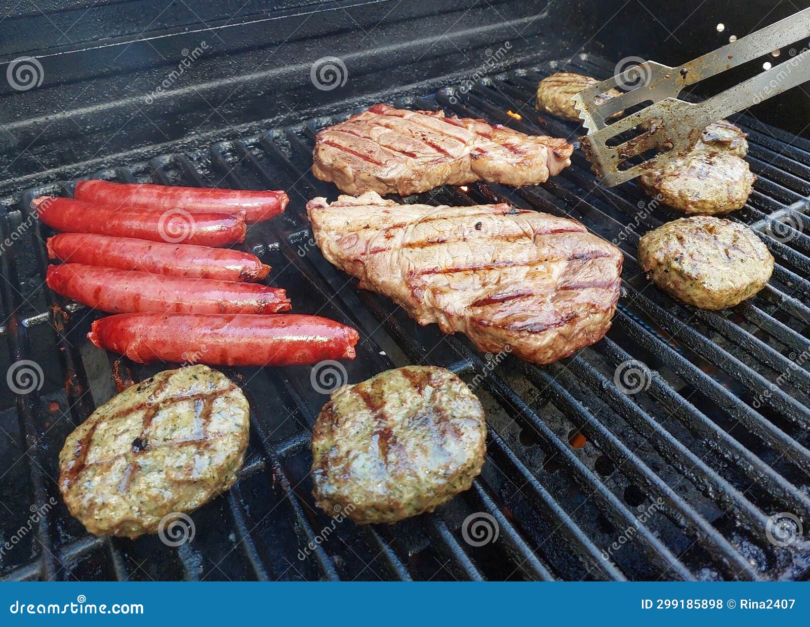 Fresh Well Done Barbecue Meats Stock Photo - Image of meats, barbecue ...