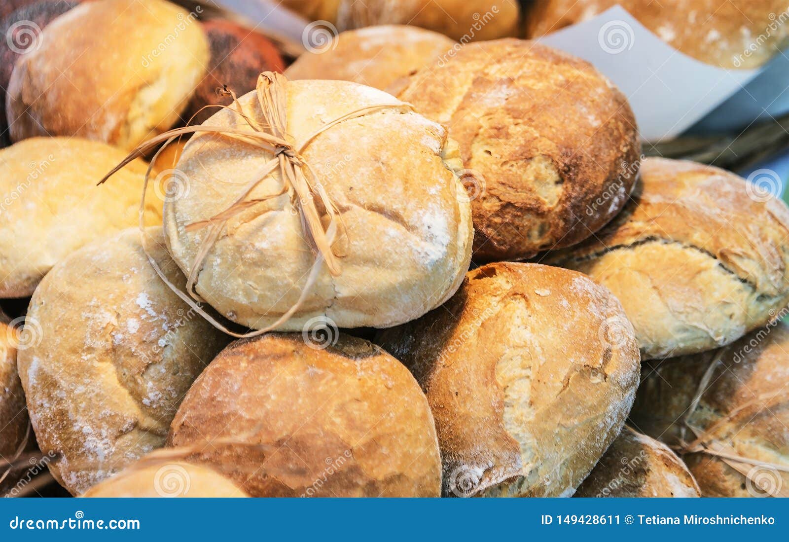 Fresh White Buns on the Table Stock Image - Image of plate, sweet ...