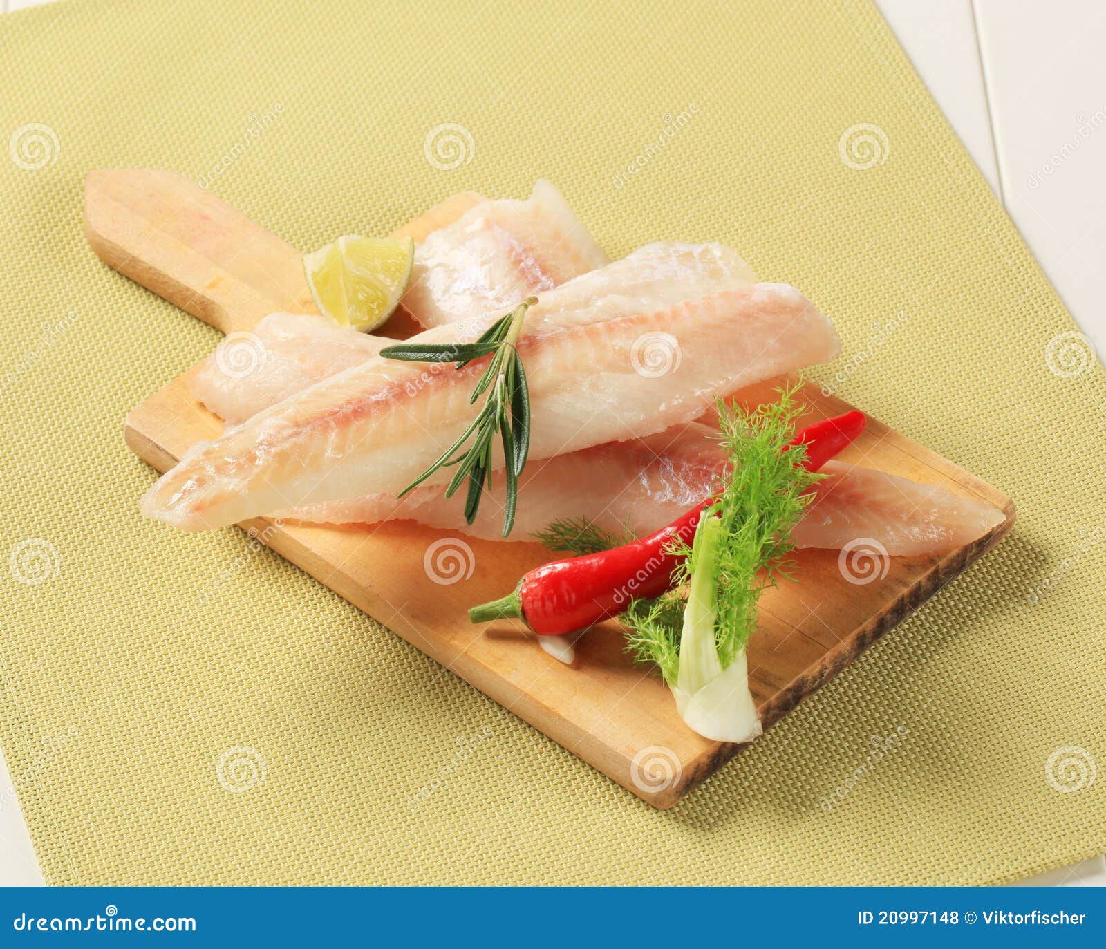 Fresh white fish fillets stock photo. Image of white - 20997148