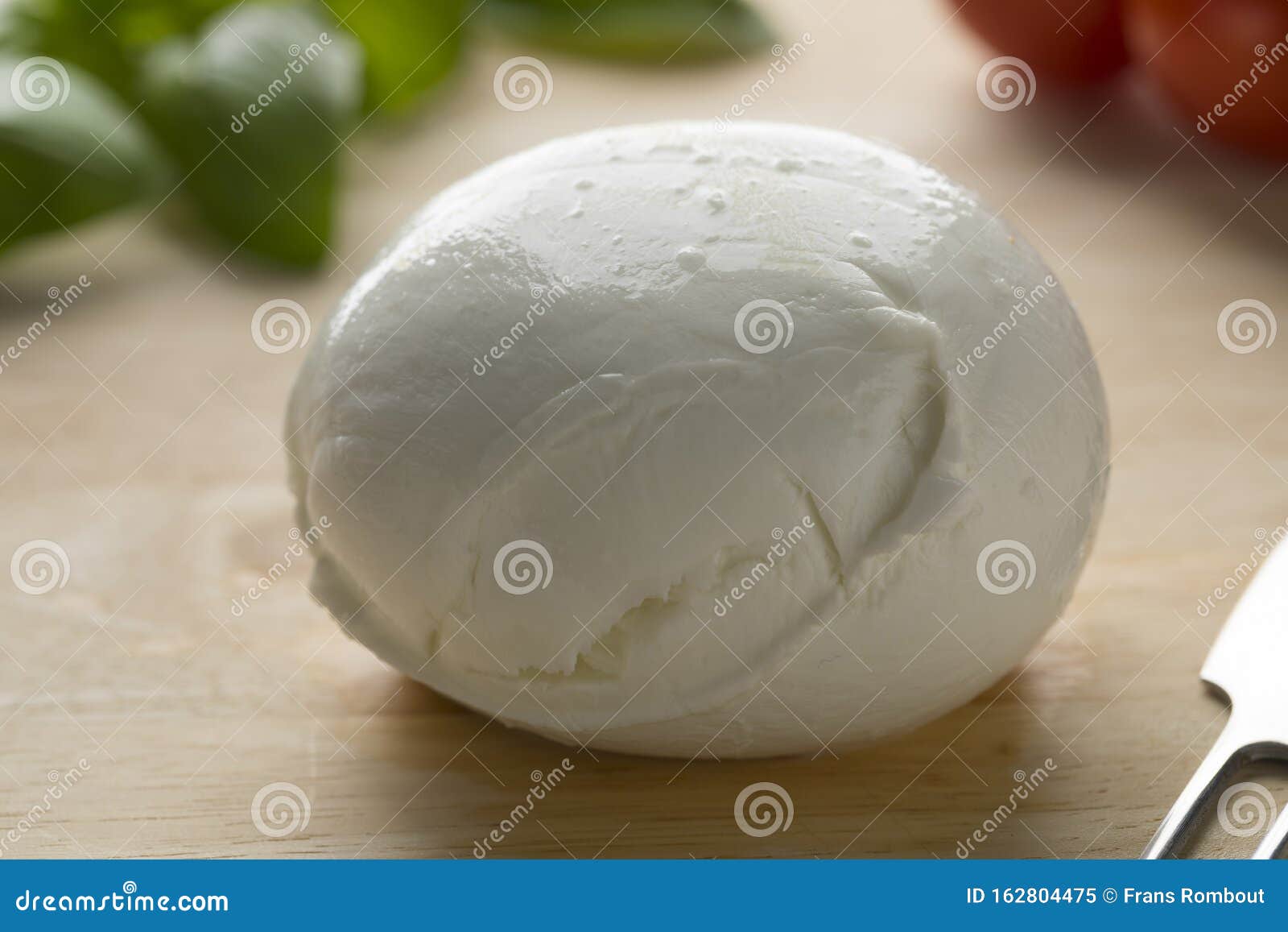 Fresh White Italian Mozzarella Stock Image - Image of white, italian ...