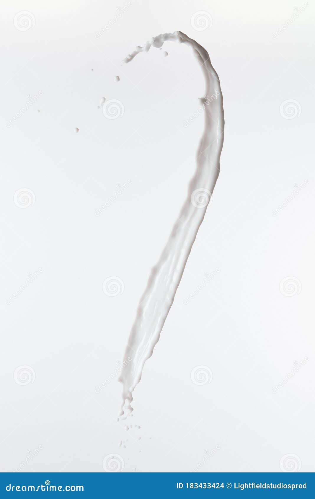 Fresh White Milk Splash with Drops Stock Photo - Image of smooth, milky ...