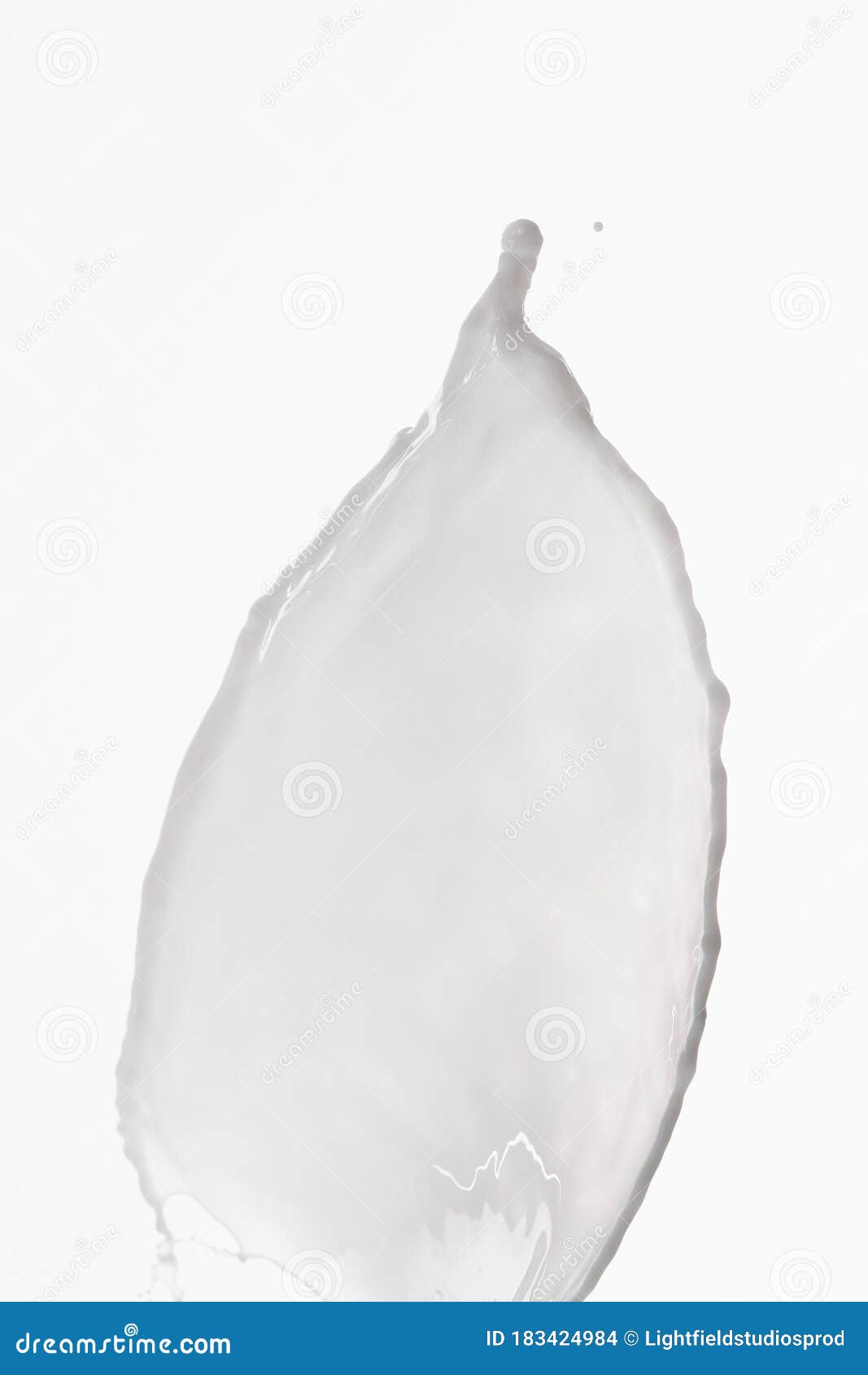 Fresh White Milk Splash Isolated on Stock Photo - Image of purity ...