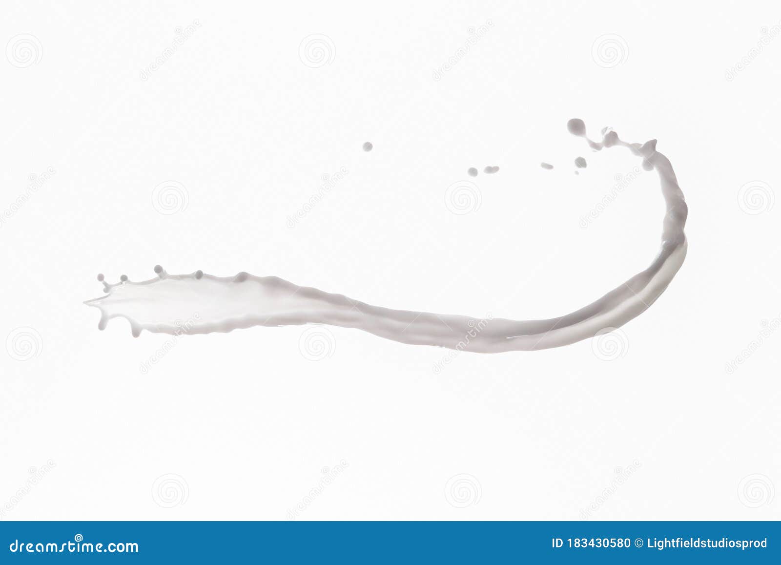 Fresh White Milk Splash Isolated on Stock Photo - Image of tasty ...