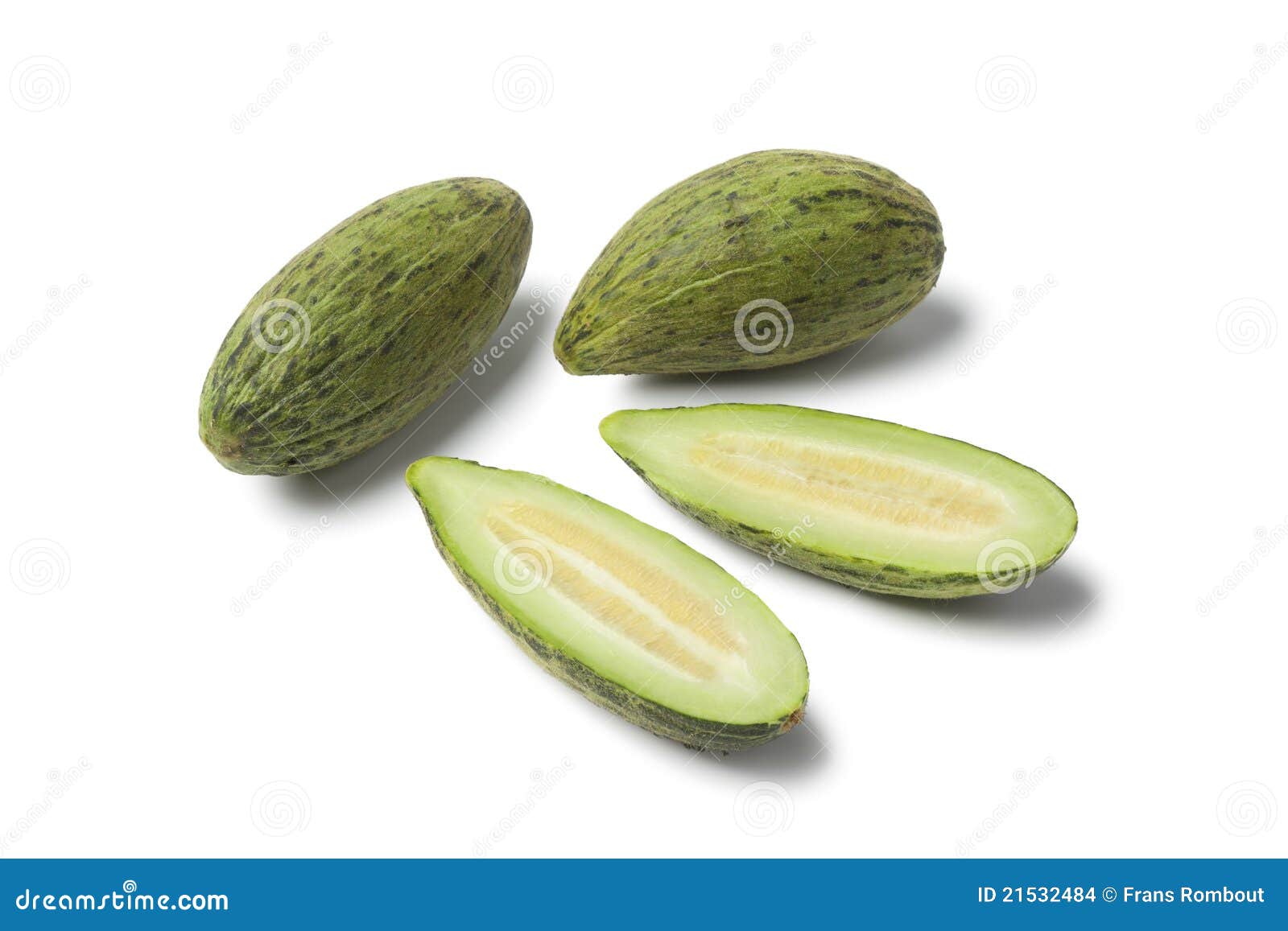 Fresh Whole and Half Kelek Fruit Stock Photo - Image of white ...