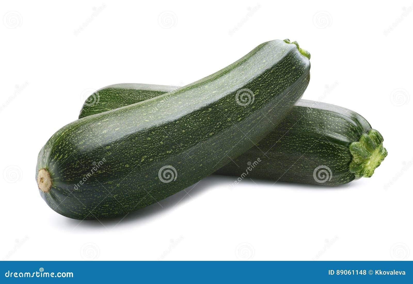 Fresh Whole Zucchini 2 Isolated on White Background Stock Photo - Image ...